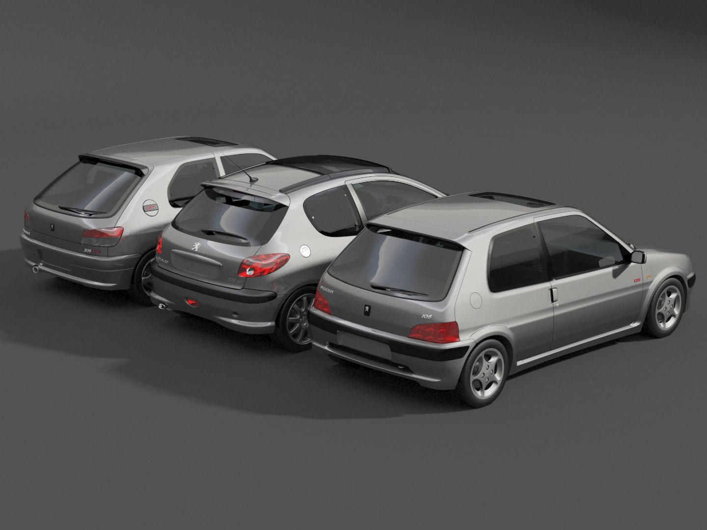 3D 3 Peugeot 106 206 - TurboSquid 1379511