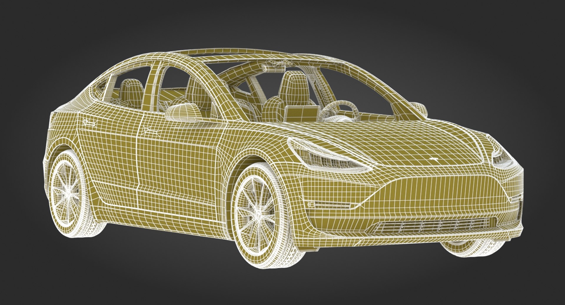 Tesla modeled s 3D model - TurboSquid 1258927