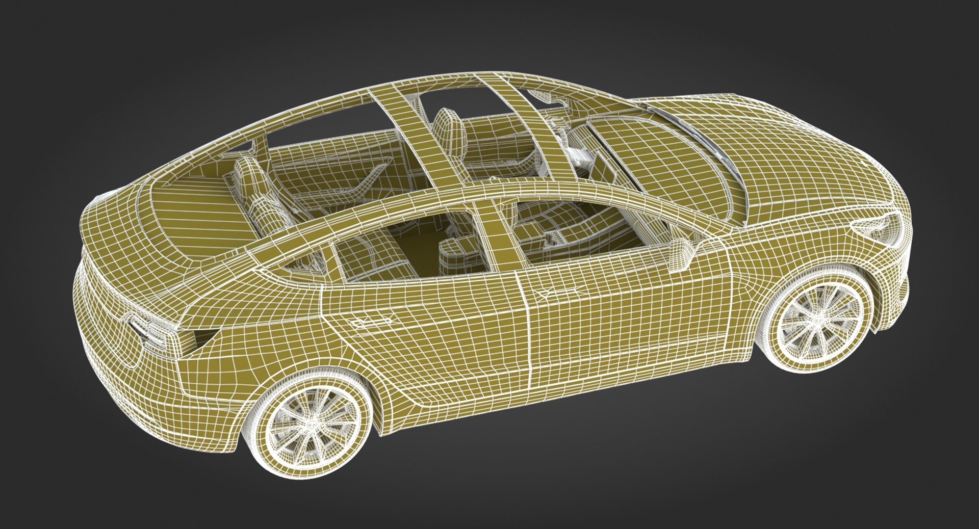 Tesla modeled s 3D model - TurboSquid 1258927