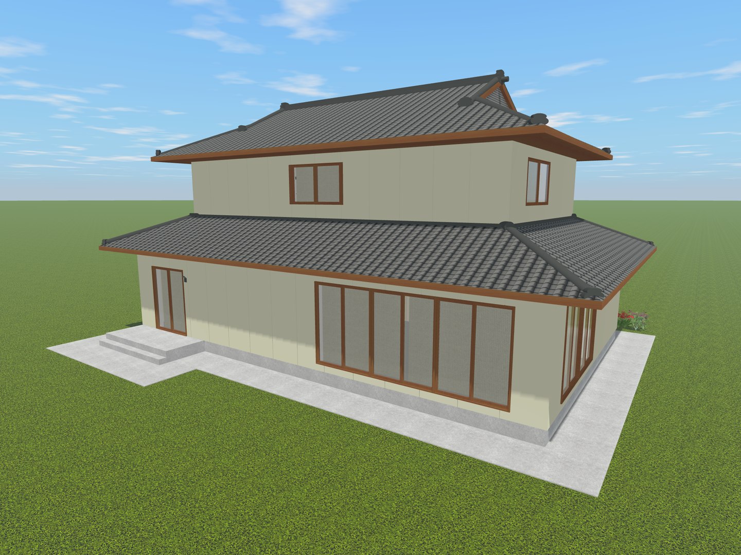 3D Model Traditional Japanese House - TurboSquid 2339547