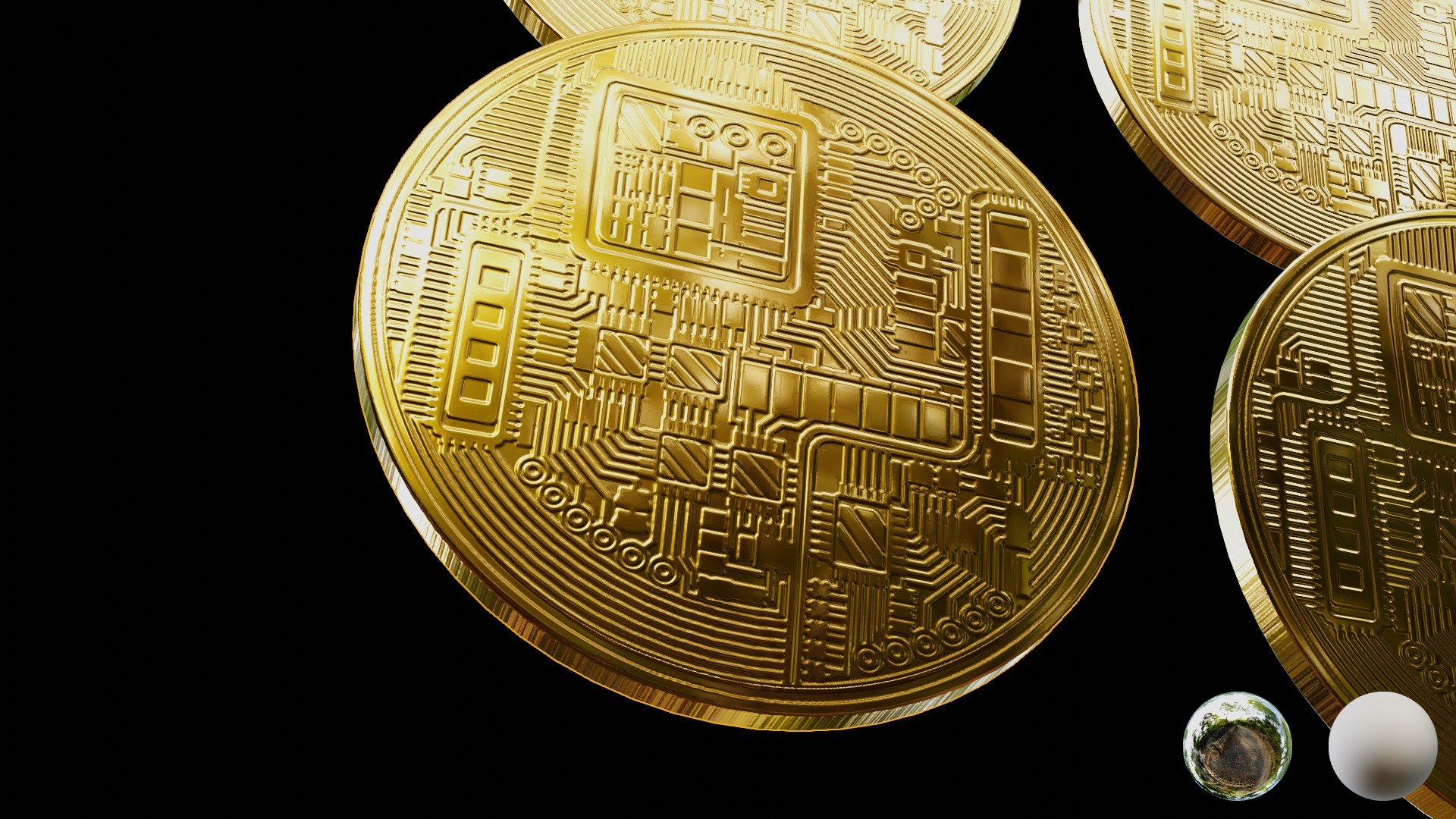 3D Crypto Coins Pack 1 Model - TurboSquid 1813185