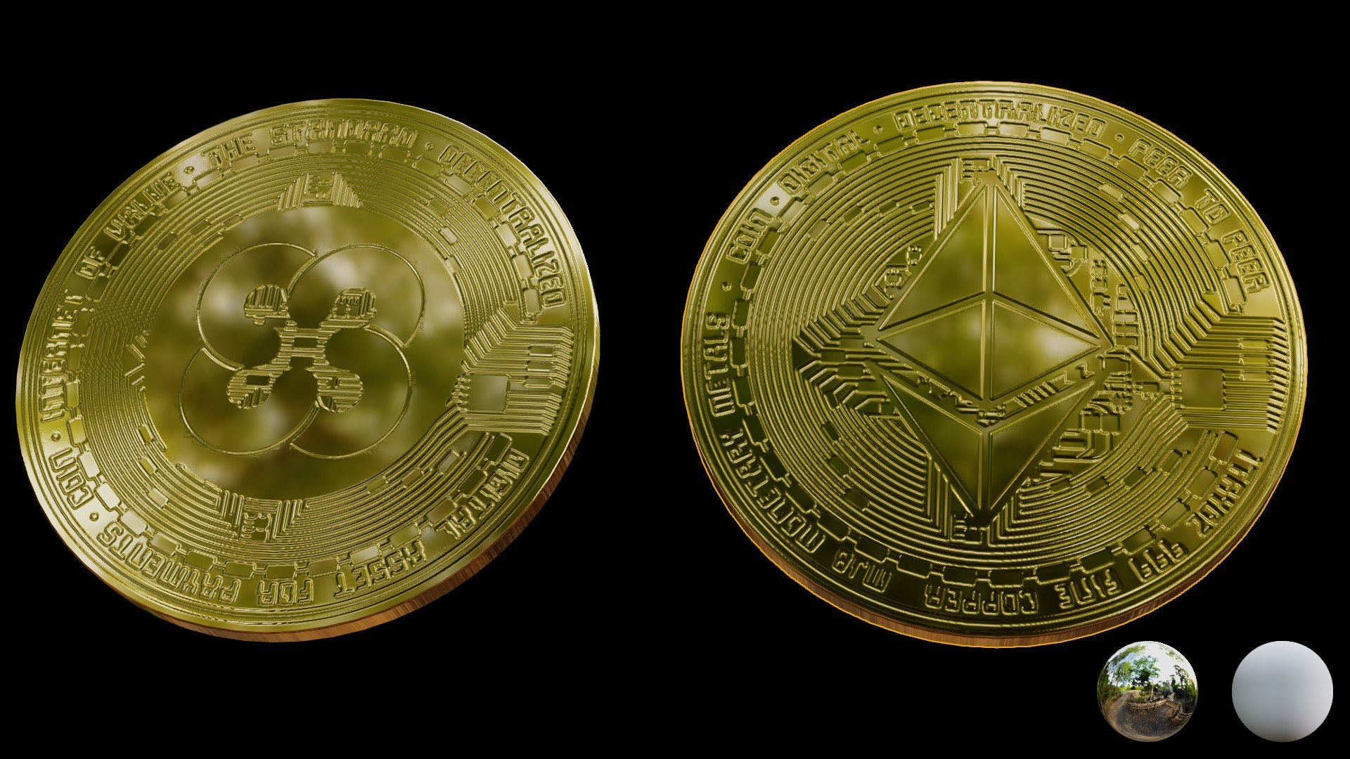 3D Crypto Coins Pack 1 Model - TurboSquid 1813185