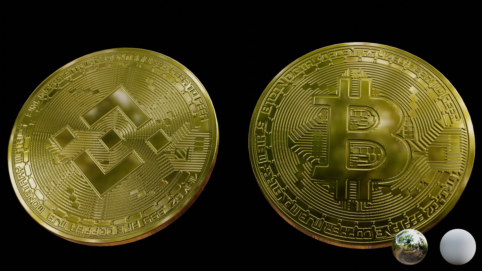 3D Crypto Coins Pack 1 Model - TurboSquid 1813185