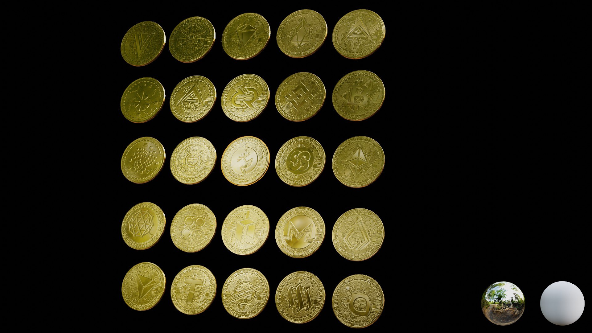 3D Crypto Coins Pack 1 Model - TurboSquid 1813185