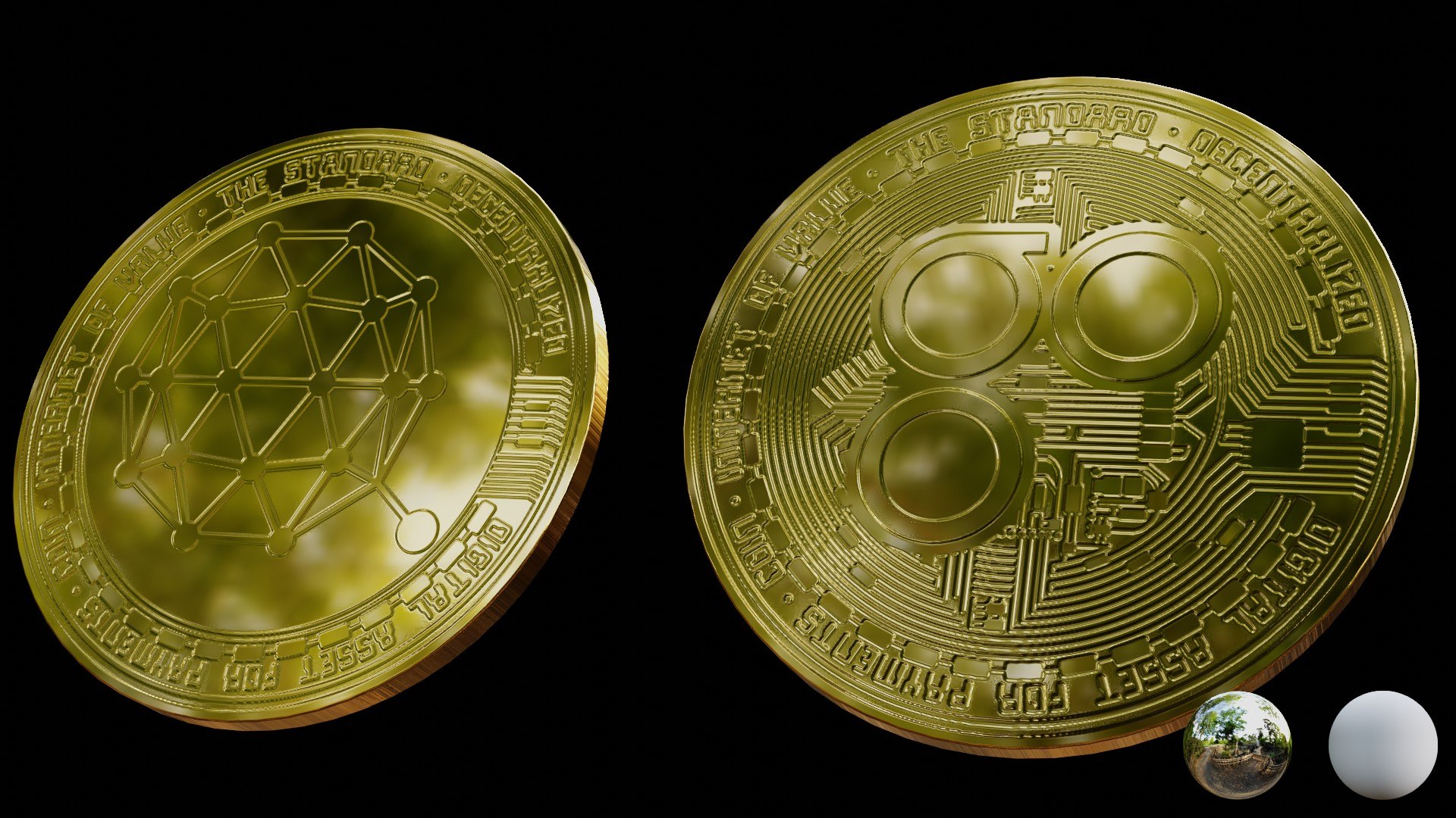 3D Crypto Coins Pack 1 Model - TurboSquid 1813185