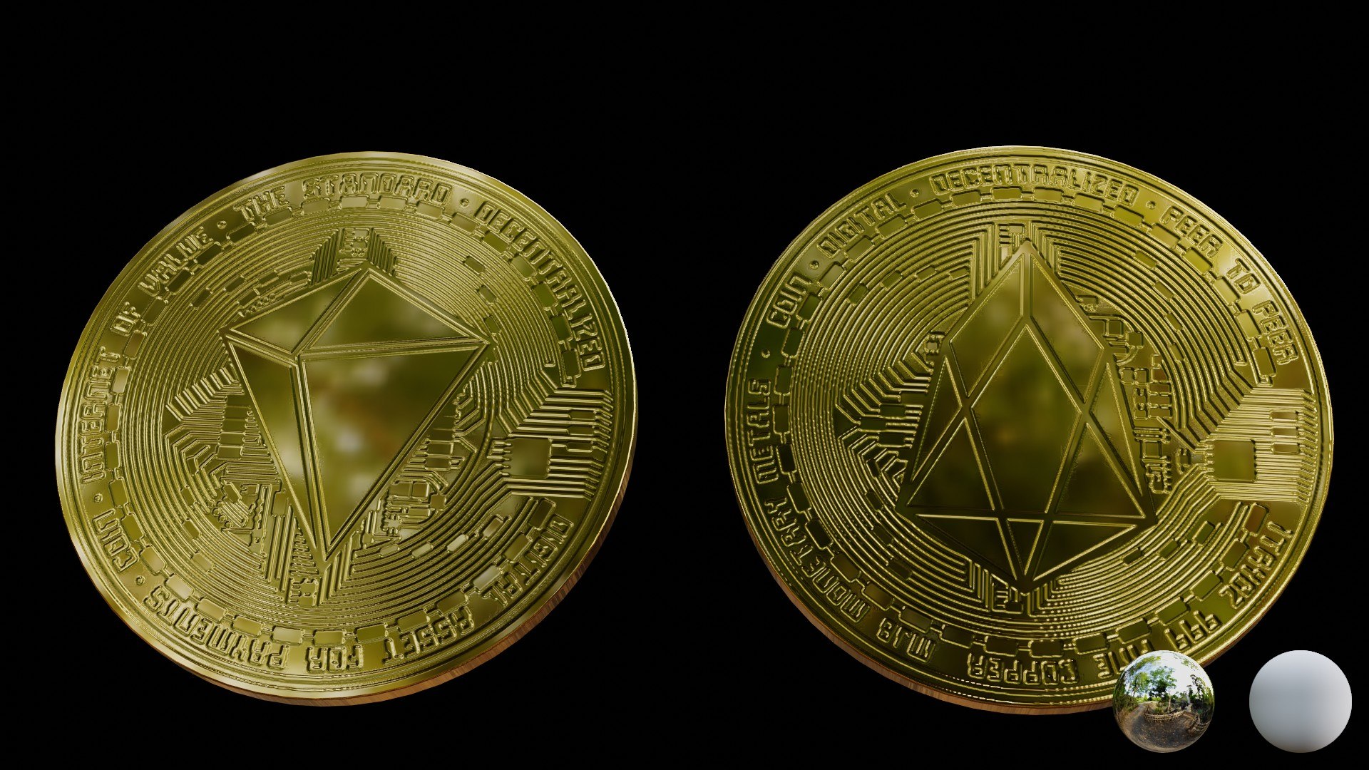 3D Crypto Coins Pack 1 Model - TurboSquid 1813185