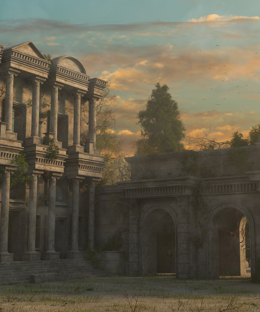 3D Library Of Celsus - TurboSquid 2184379