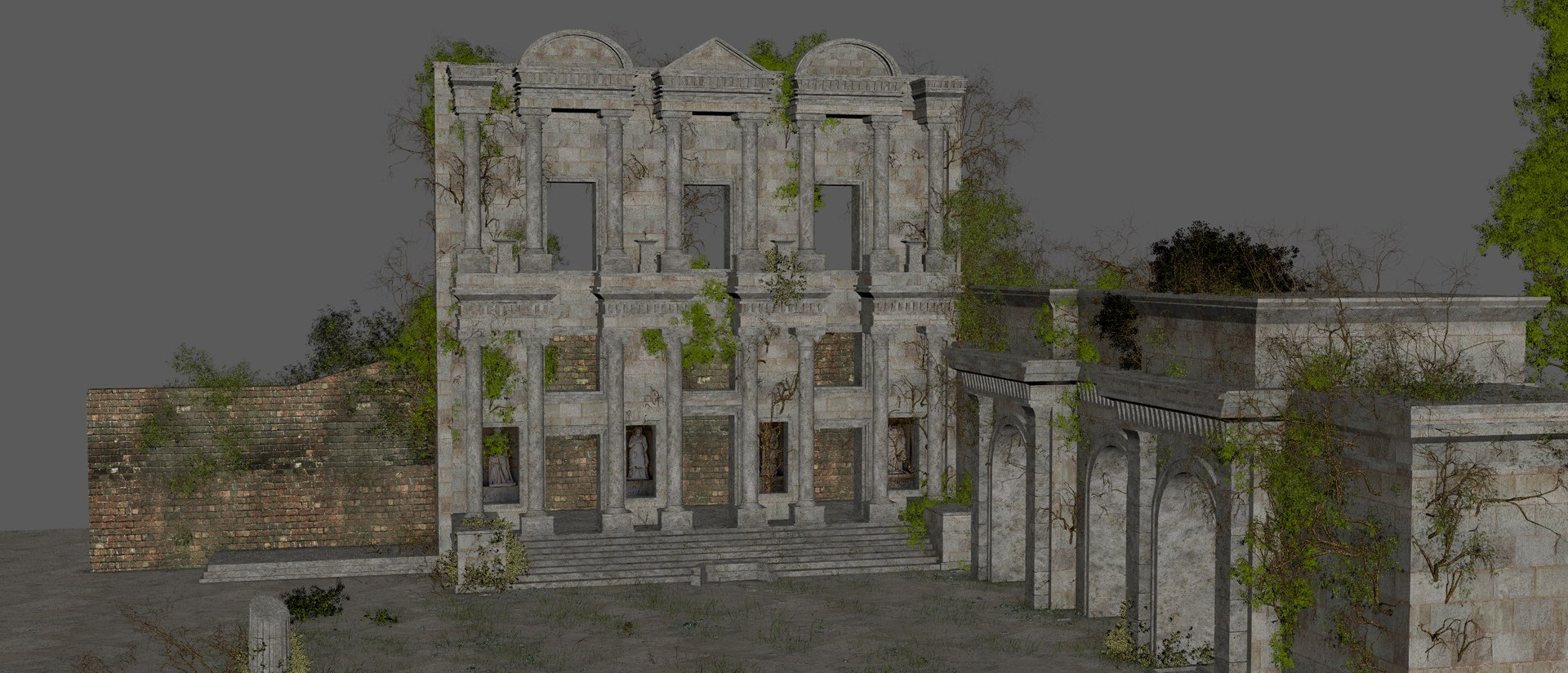3D Library Of Celsus - TurboSquid 2184379