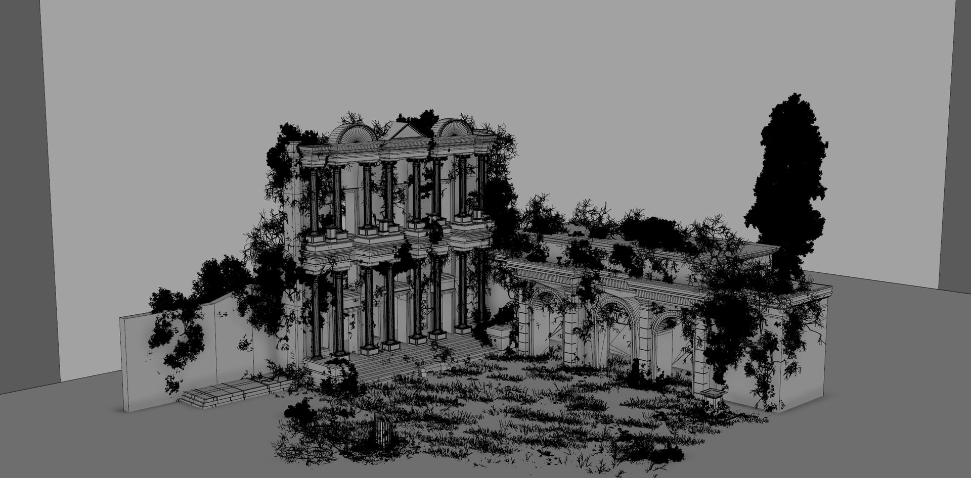3D Library Of Celsus - TurboSquid 2184379
