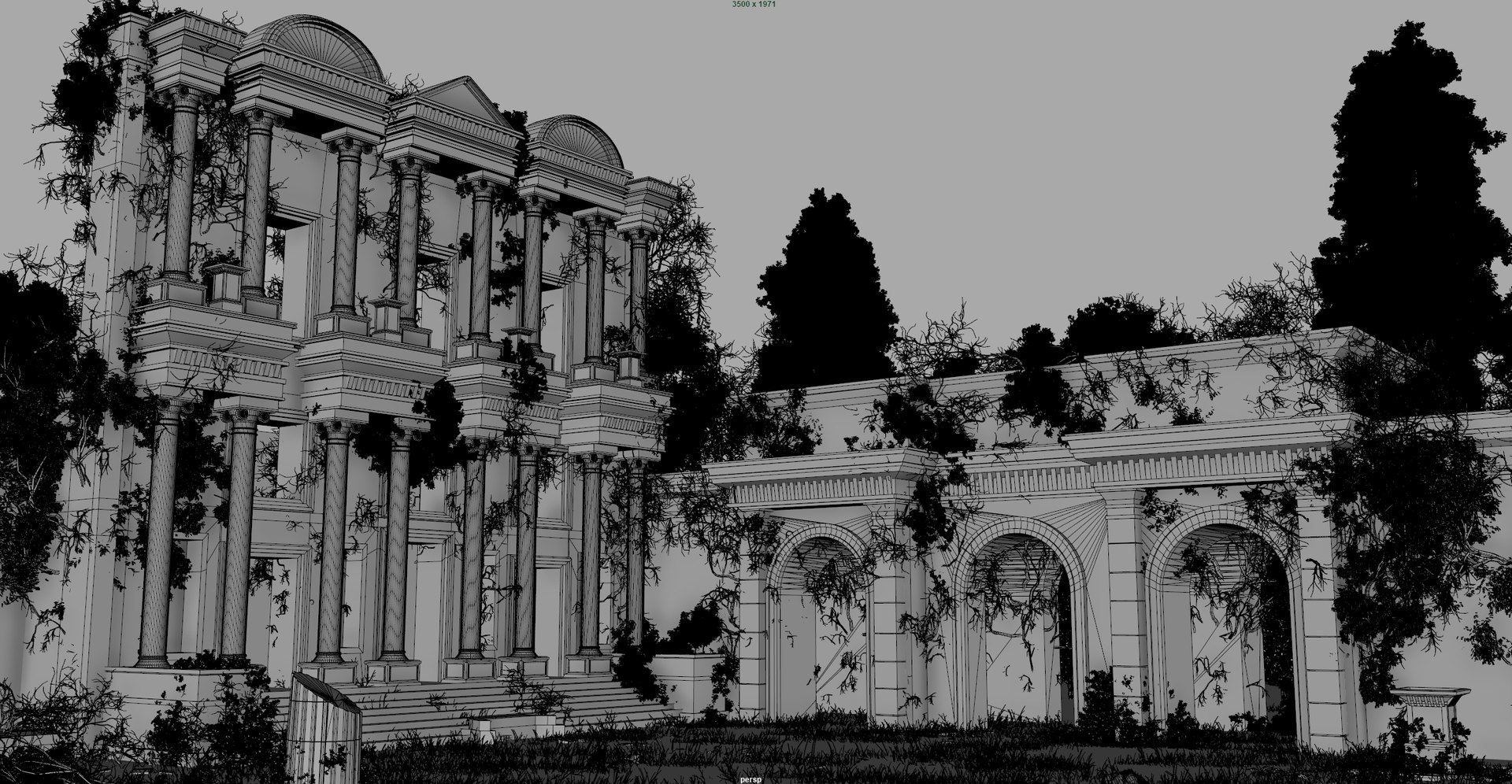 3D Library Of Celsus - TurboSquid 2184379