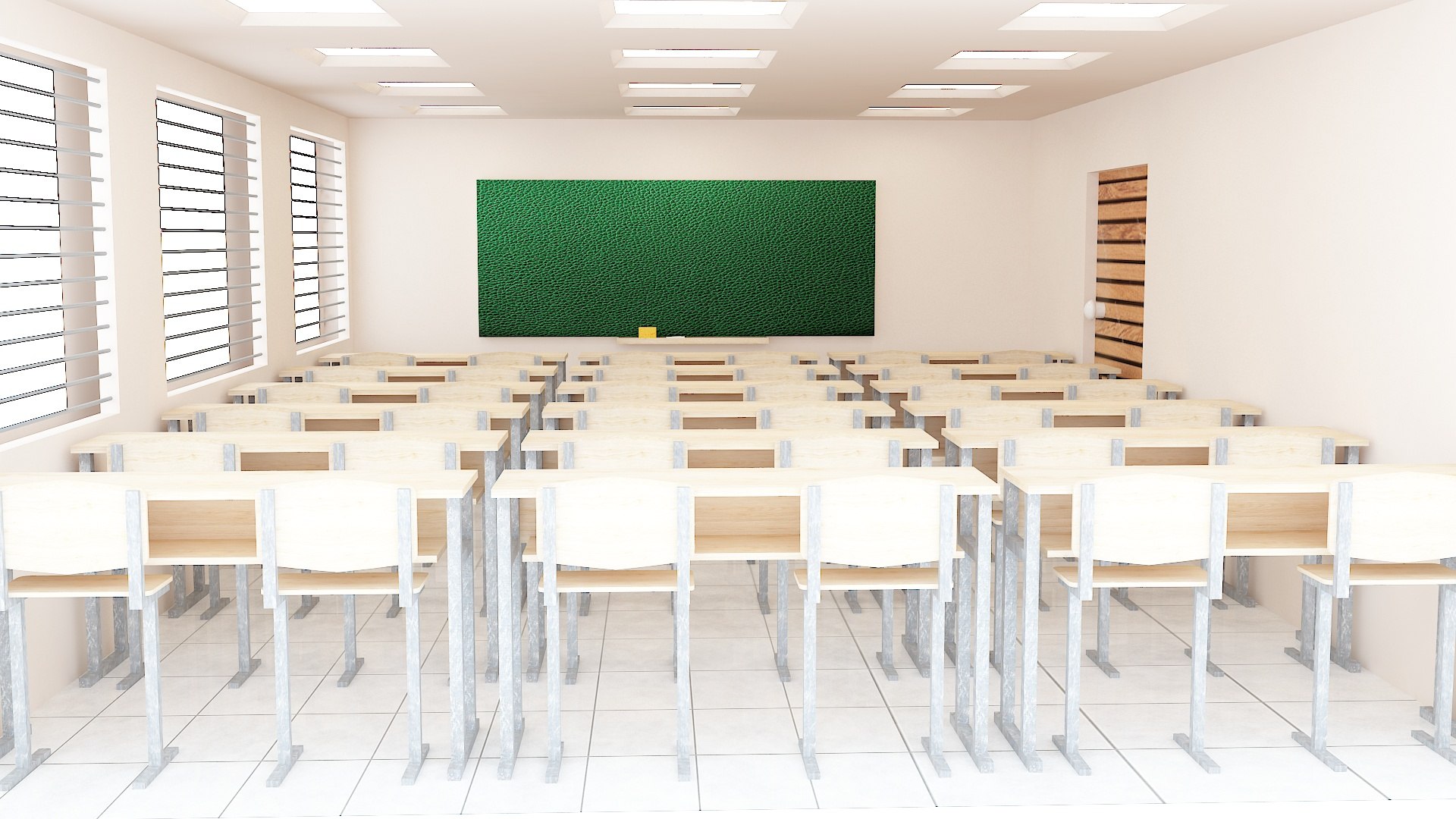 Classroom 3D model - TurboSquid 1824441