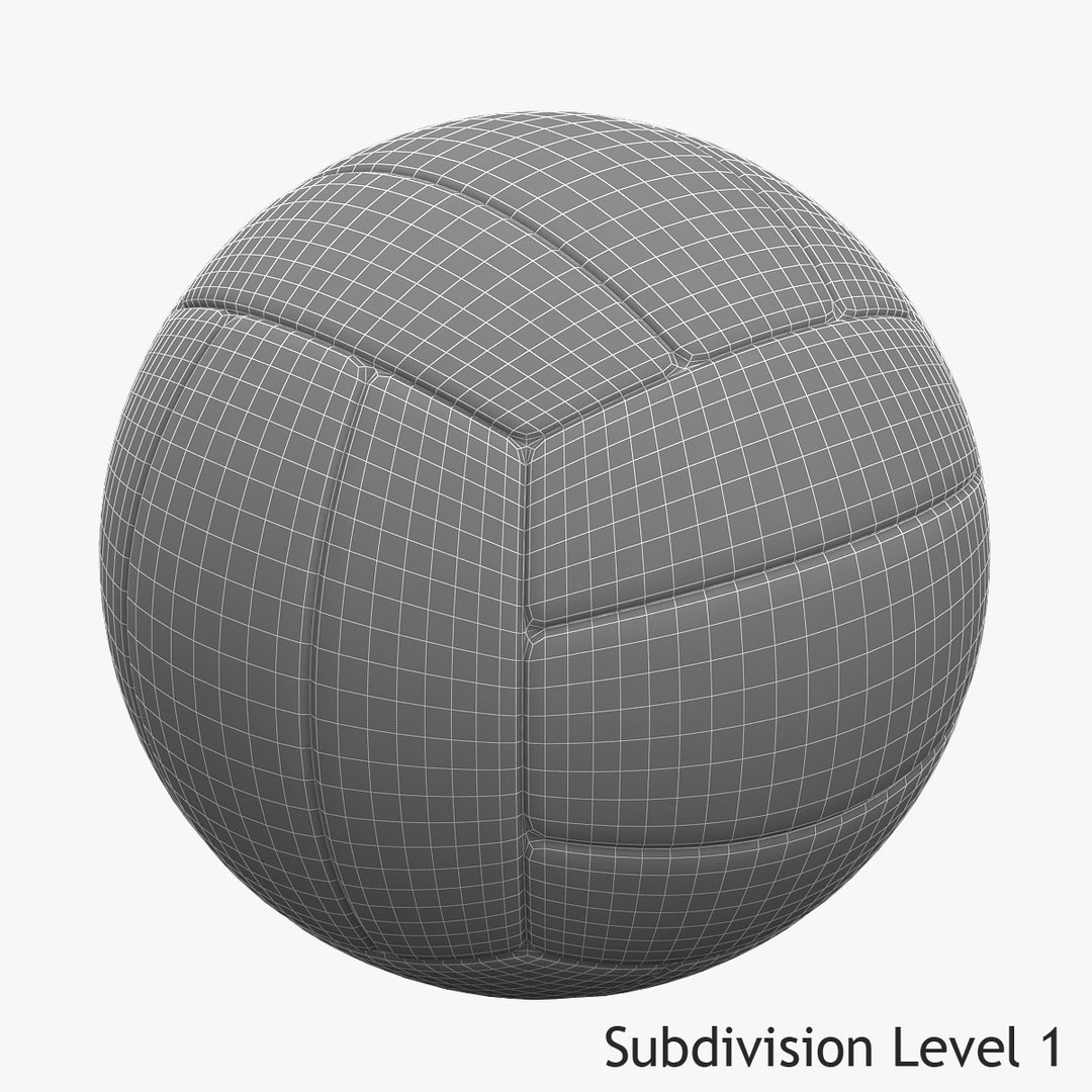 3d model ball volley volleyball
