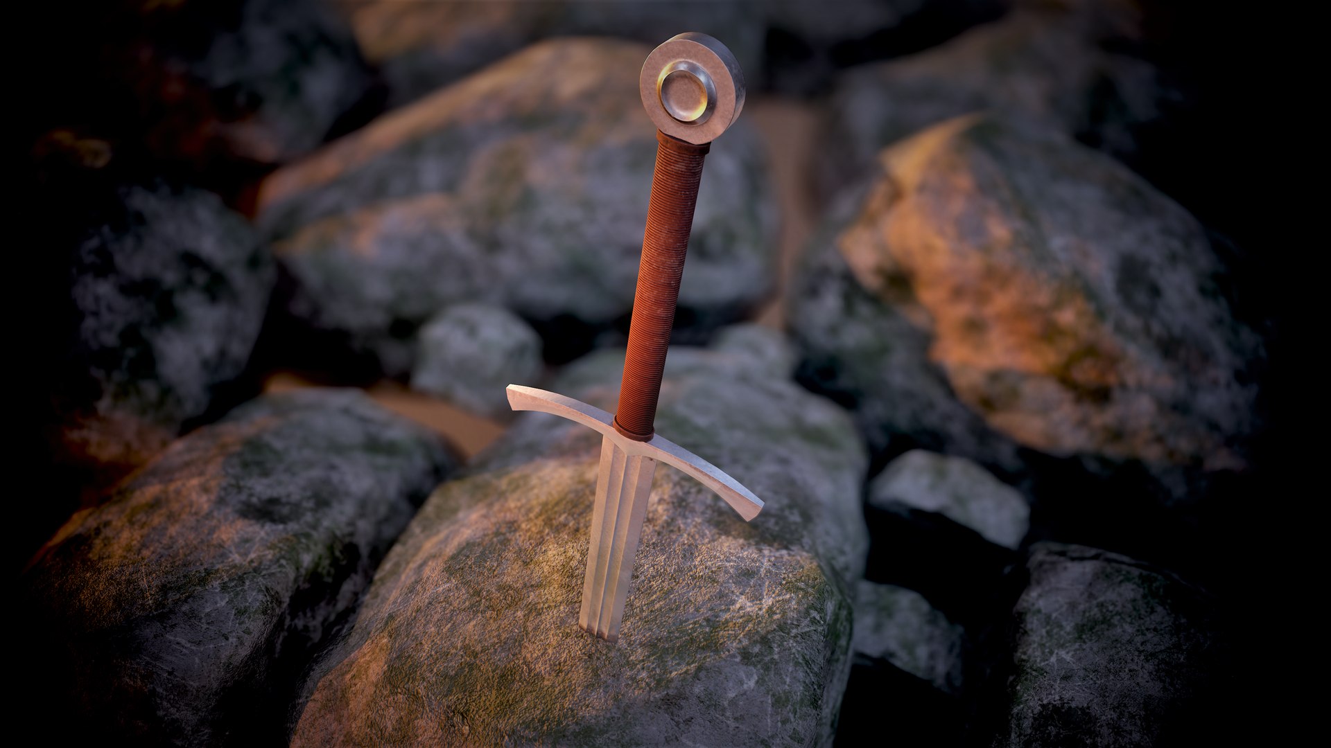 The Sword in the Stone 3D model - TurboSquid 1728433