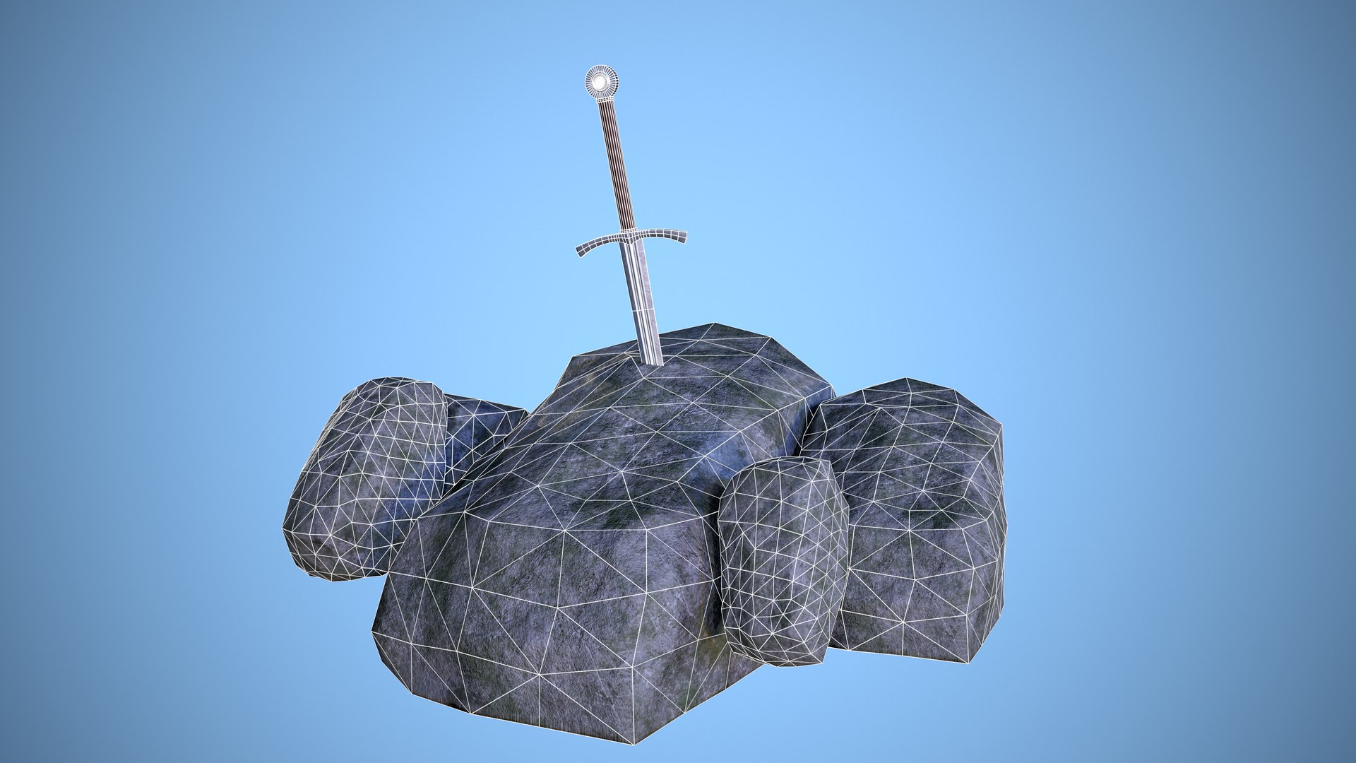 The Sword in the Stone 3D model - TurboSquid 1728433