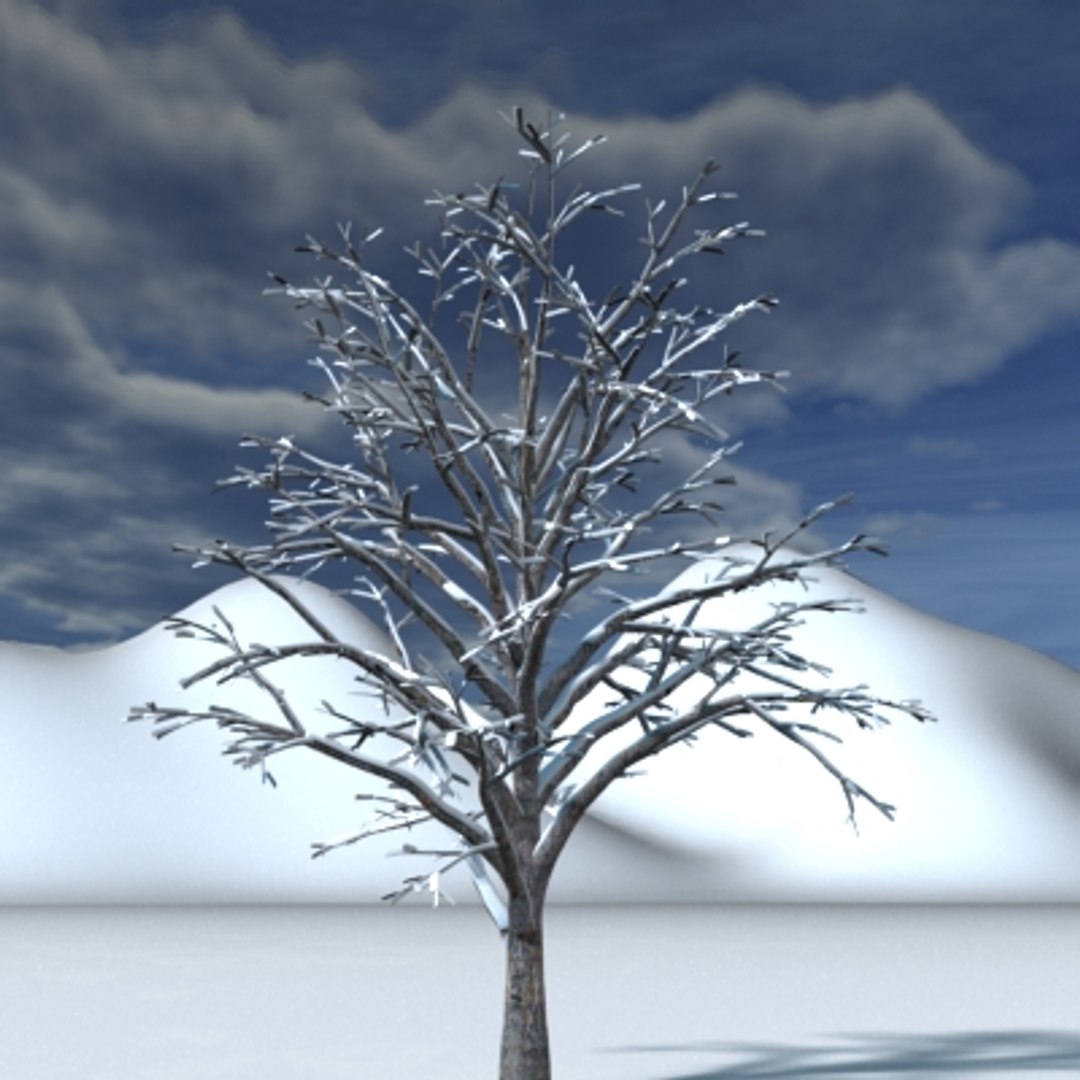 3d 3ds snowtree snow tree
