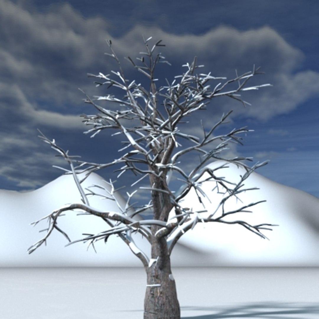3d 3ds snowtree snow tree