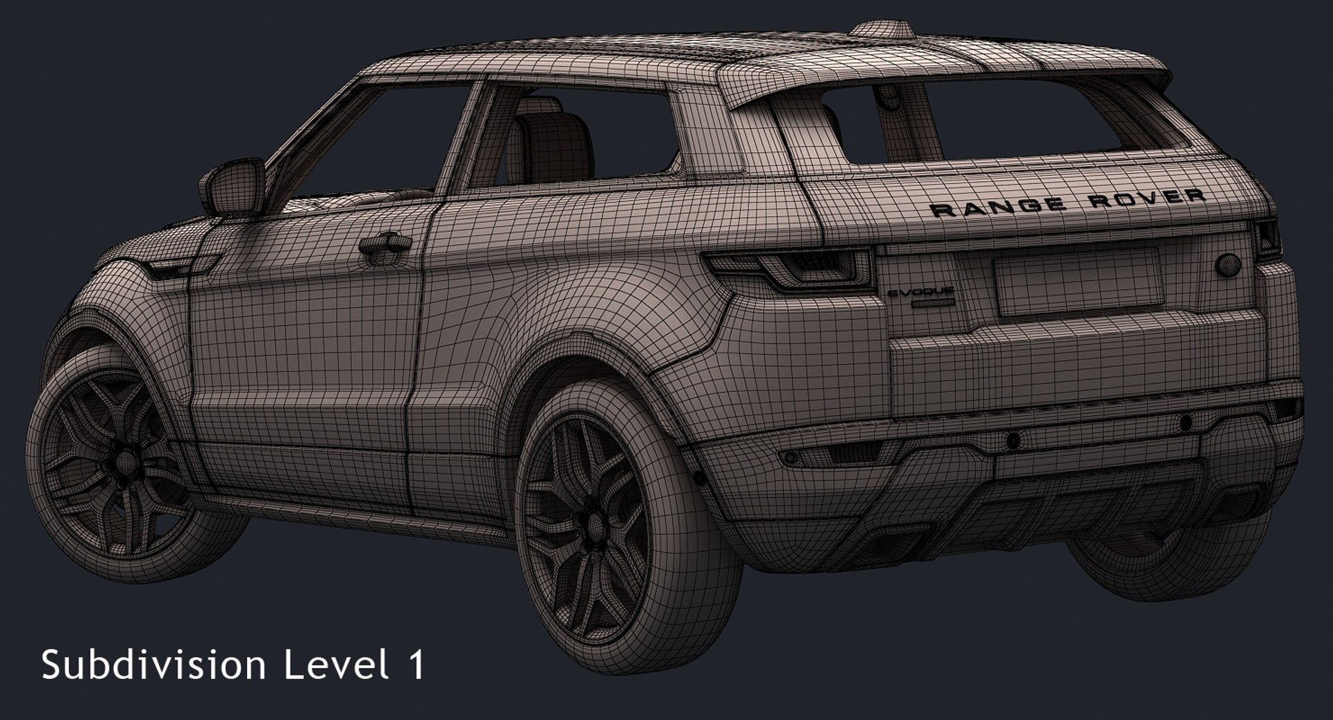 3d 2016 Range Rover Evoque