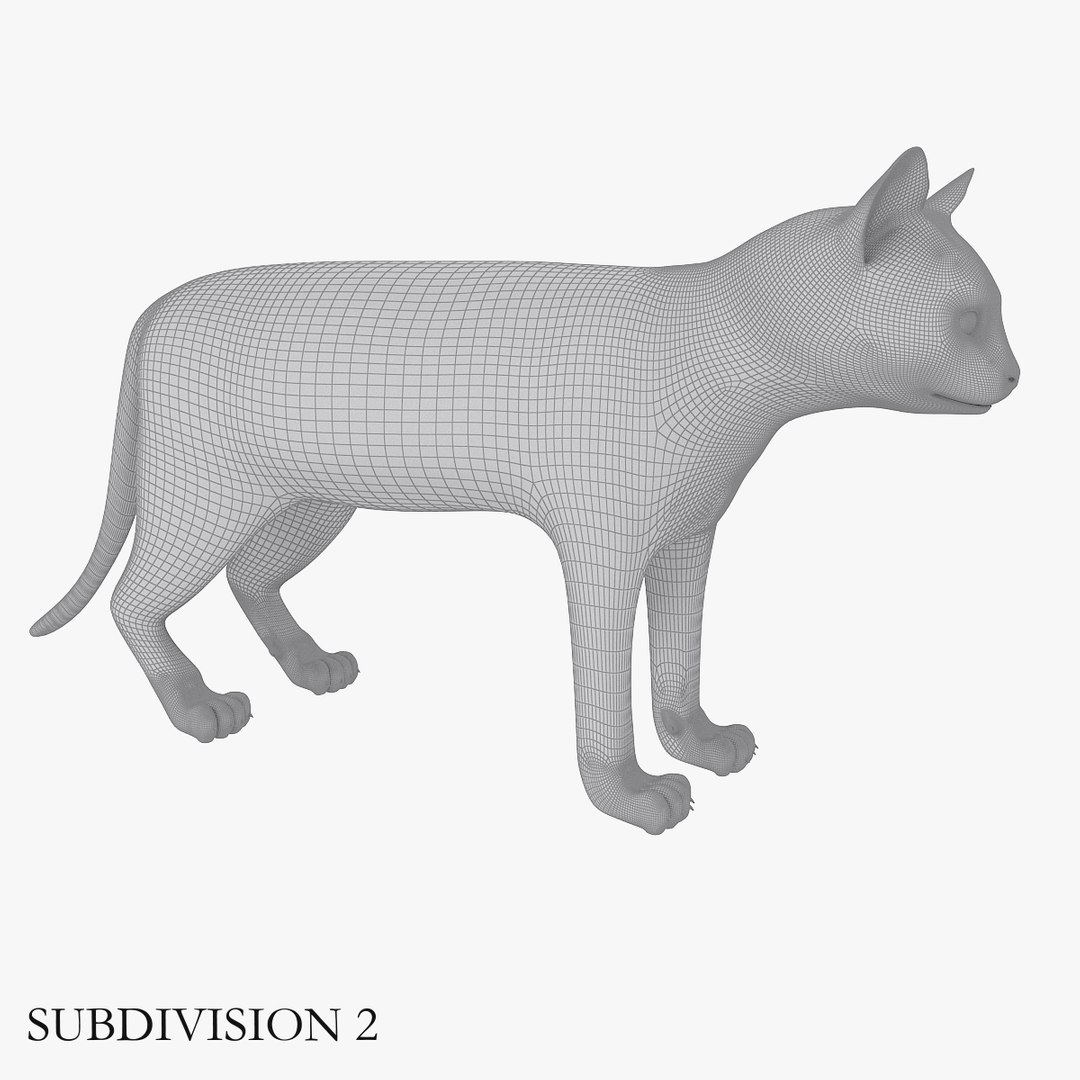3ds Max Red Cat Feline