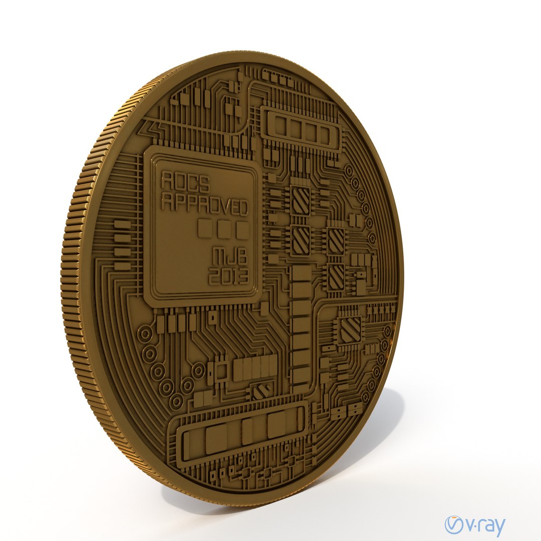 Bitcoin Coin Bit 3D Model - TurboSquid 1232772