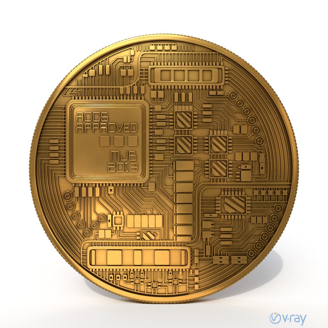 Bitcoin Coin Bit 3D Model - TurboSquid 1232772