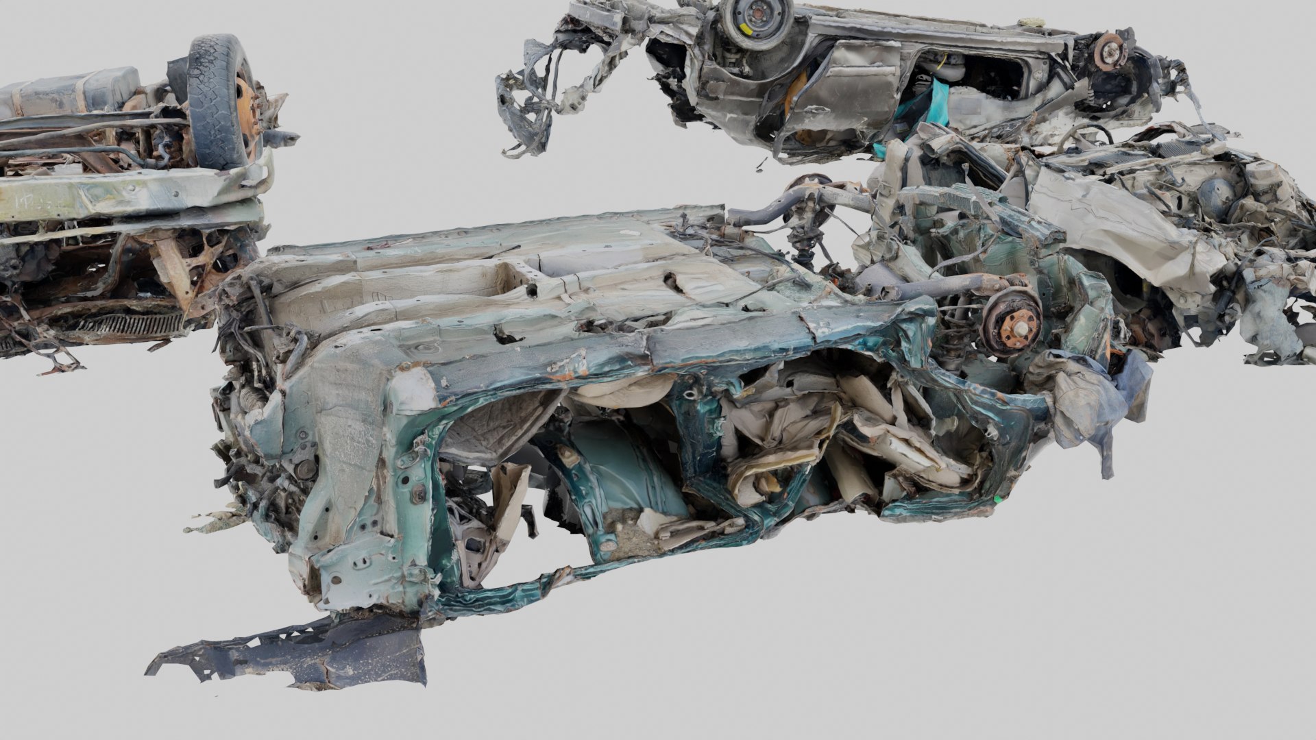 3D Destroyed Car - TurboSquid 2041258
