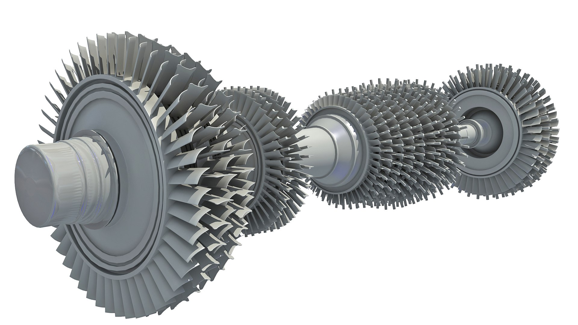 Aircraft engine turbine 3D model - TurboSquid 1513278