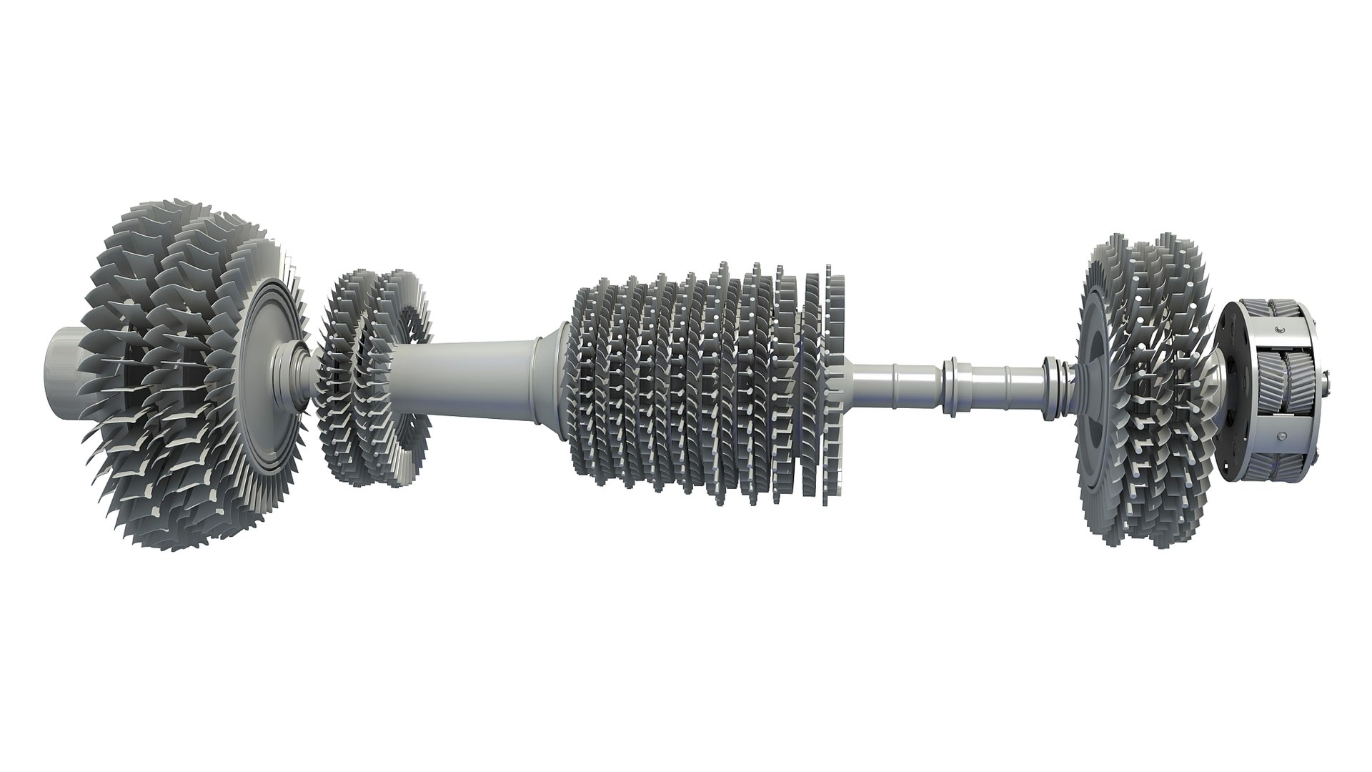 Aircraft engine turbine 3D model - TurboSquid 1513278