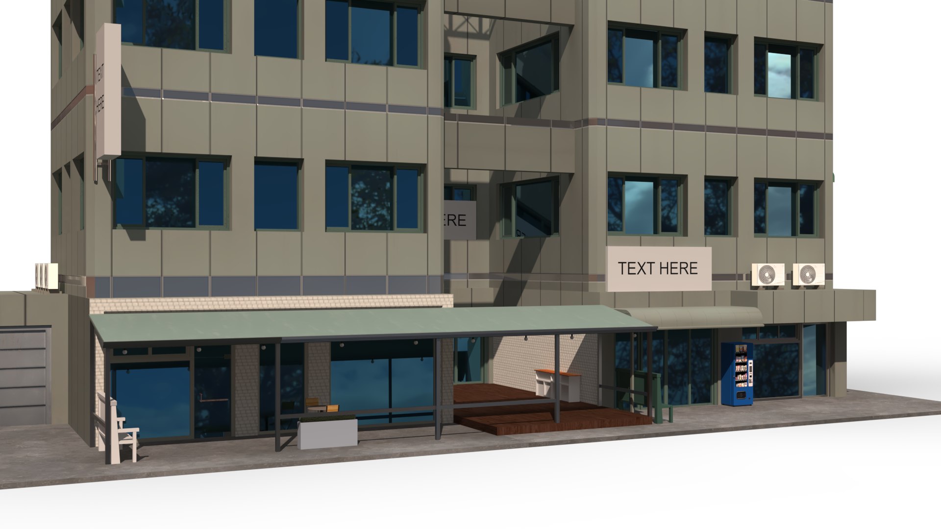 LowPoly Building In Korea 22 3D - TurboSquid 2238372