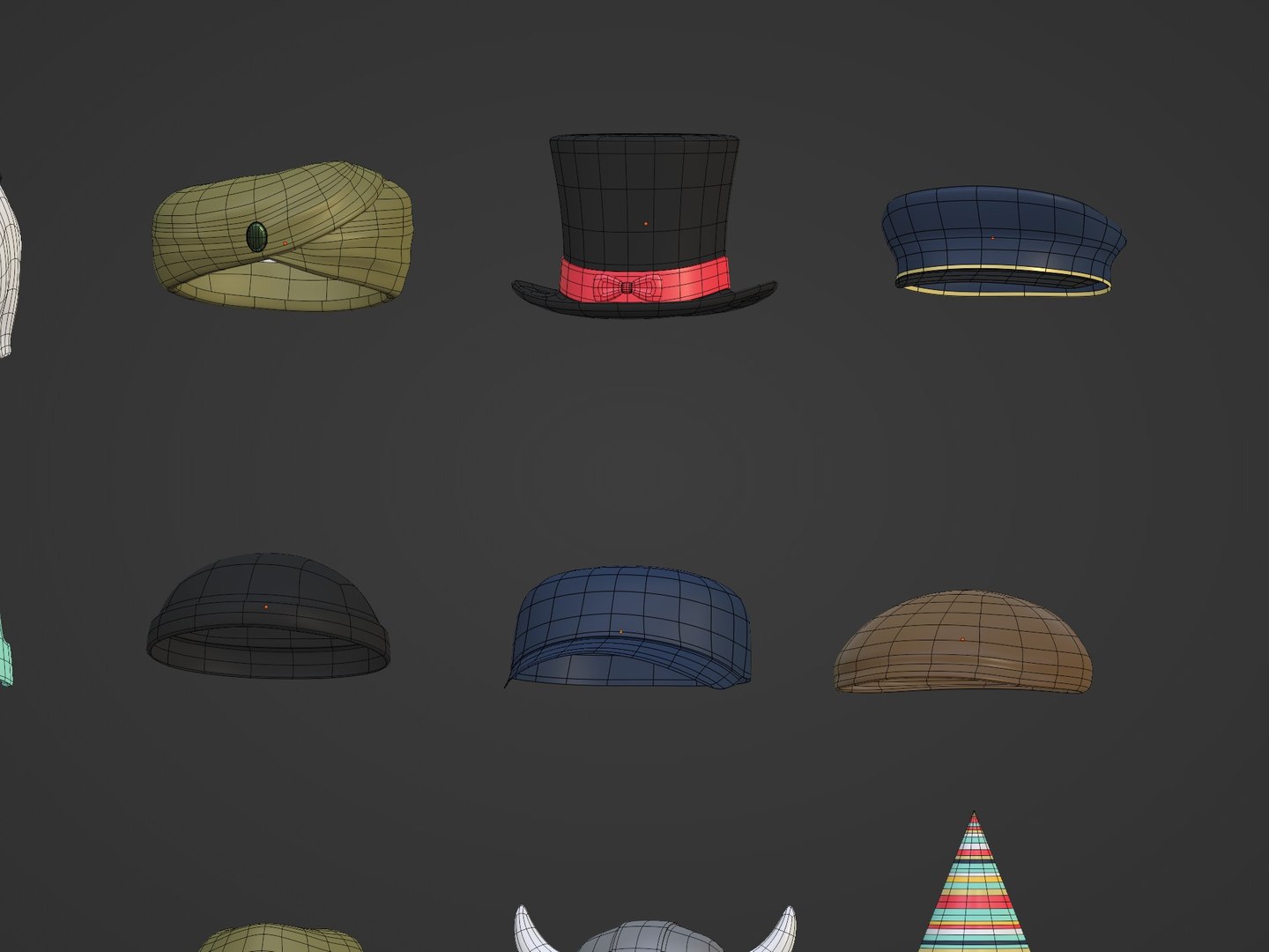 Hats Pack 3D Model - TurboSquid 1849703