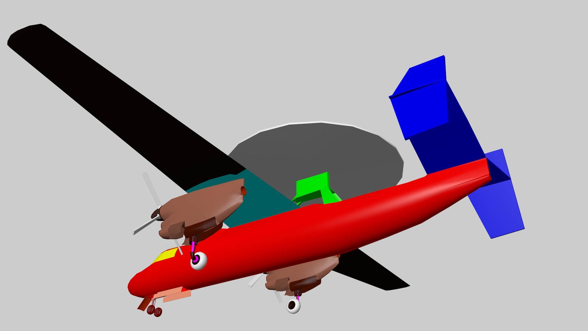 E-2C EARLY WARNING AND CONTROL AIRCRAFT 3D Model - TurboSquid 2085443