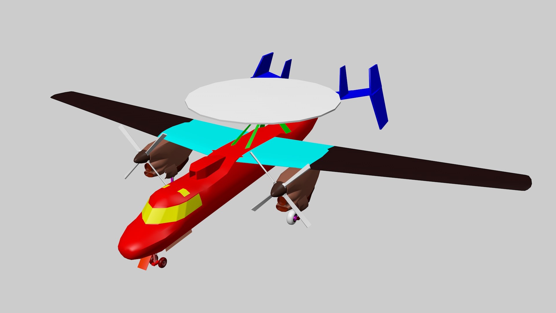 E-2C EARLY WARNING AND CONTROL AIRCRAFT 3D Model - TurboSquid 2085443