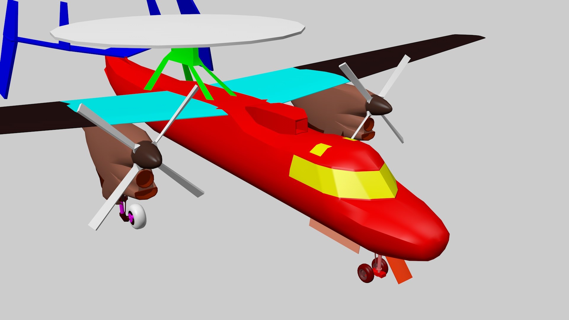 E-2C EARLY WARNING AND CONTROL AIRCRAFT 3D Model - TurboSquid 2085443
