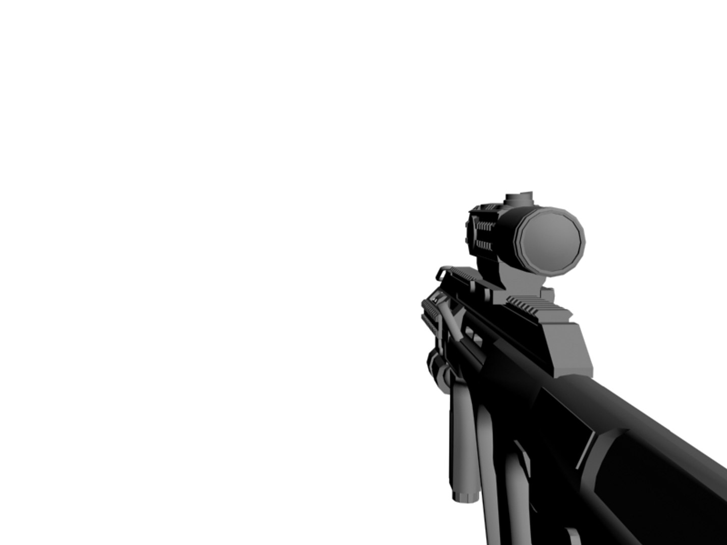 Aug Rifle Steyr 3d Model