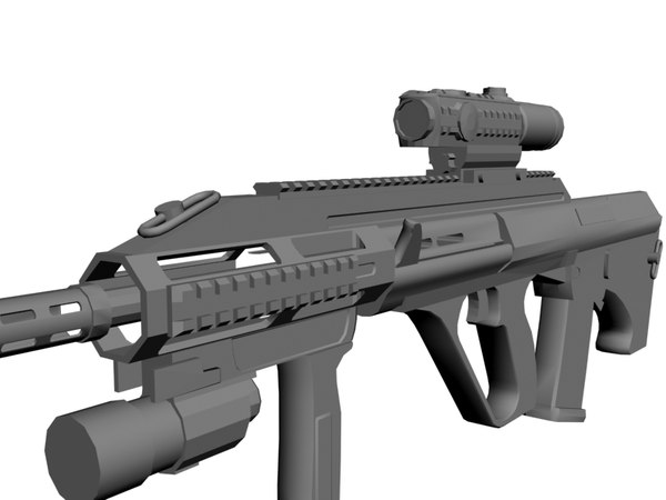 aug rifle steyr 3d model