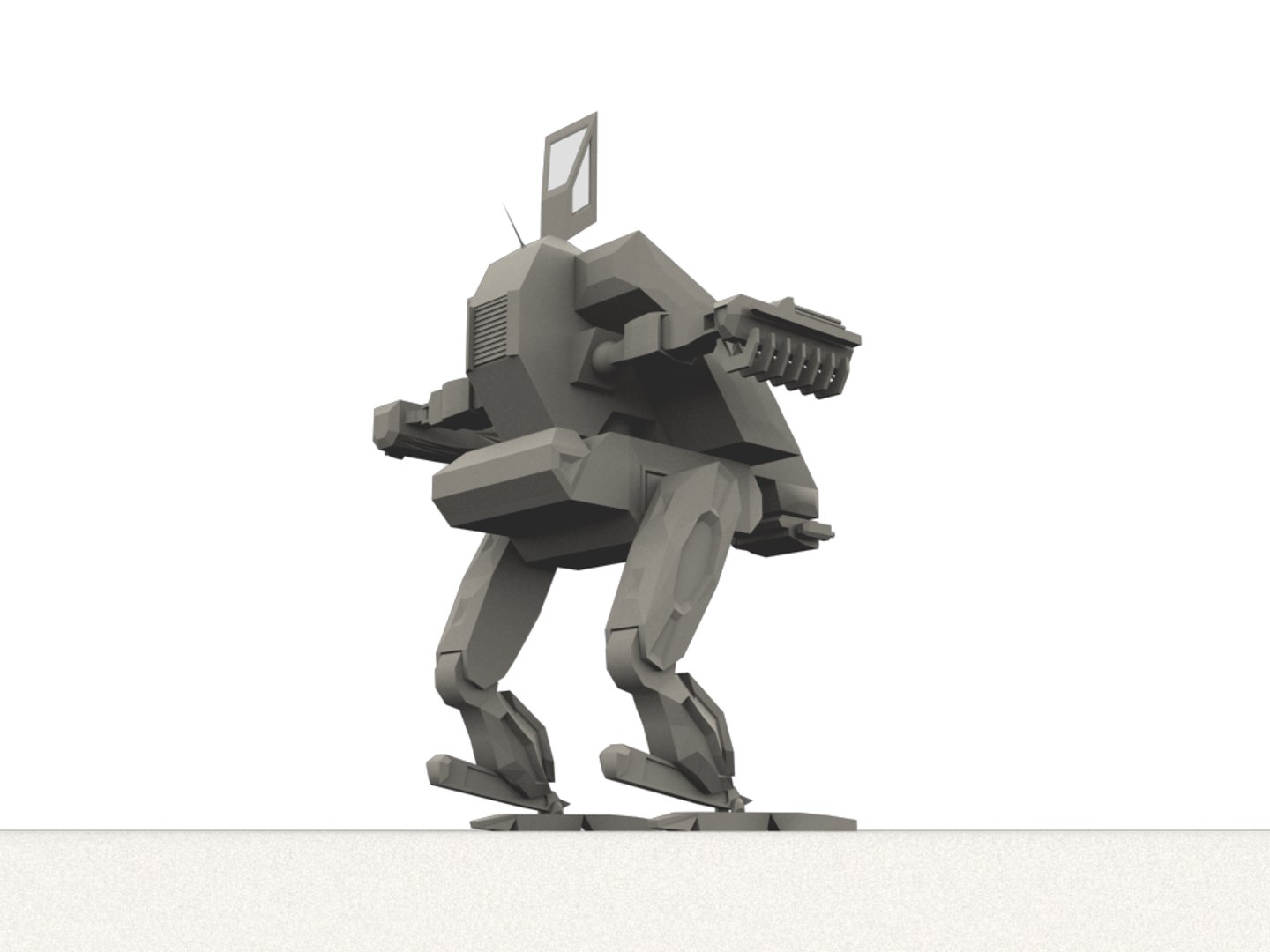 Mech Mechwarrior Missile Fbx