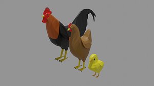 3D chick rig model - TurboSquid 1245523
