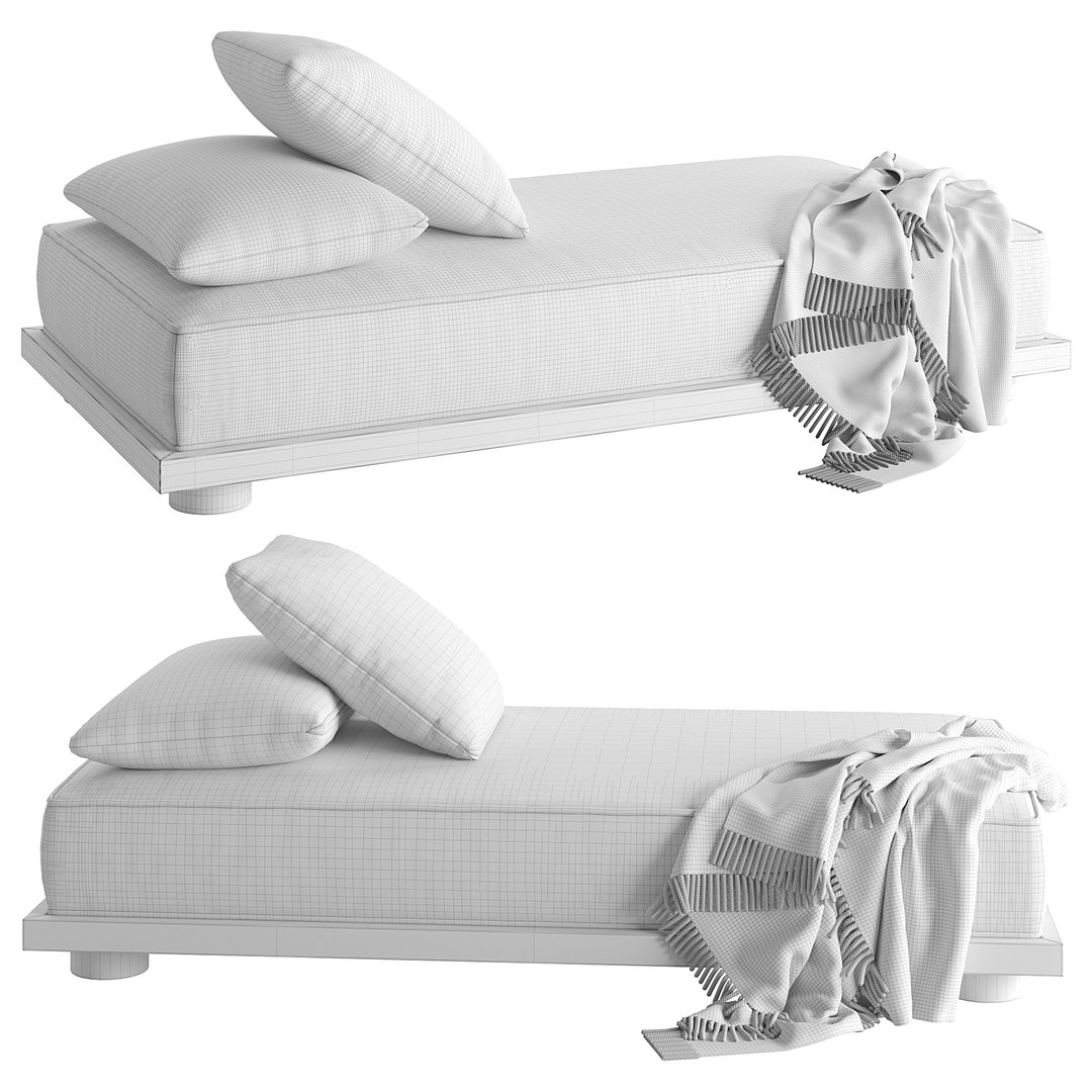 Aleise Day Lounger 3D Model - TurboSquid 2233753