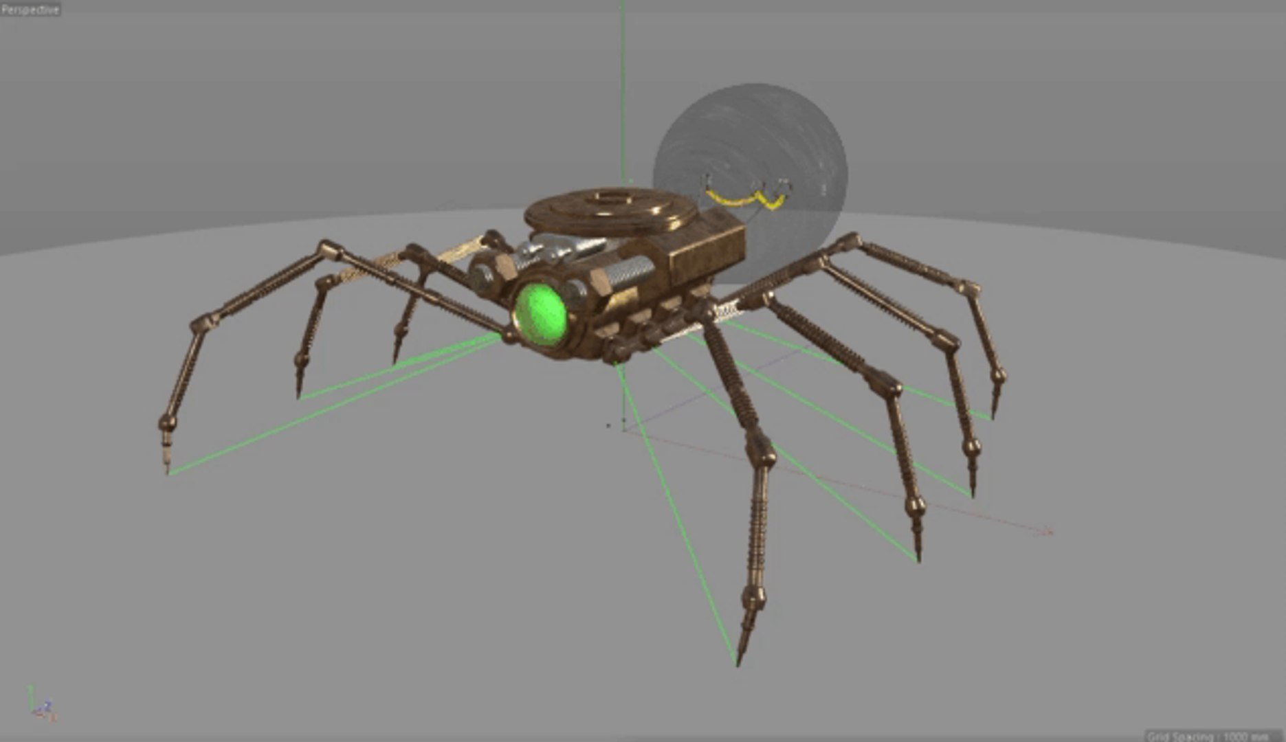 Steampunk Spider Robot 3D - TurboSquid 1434625