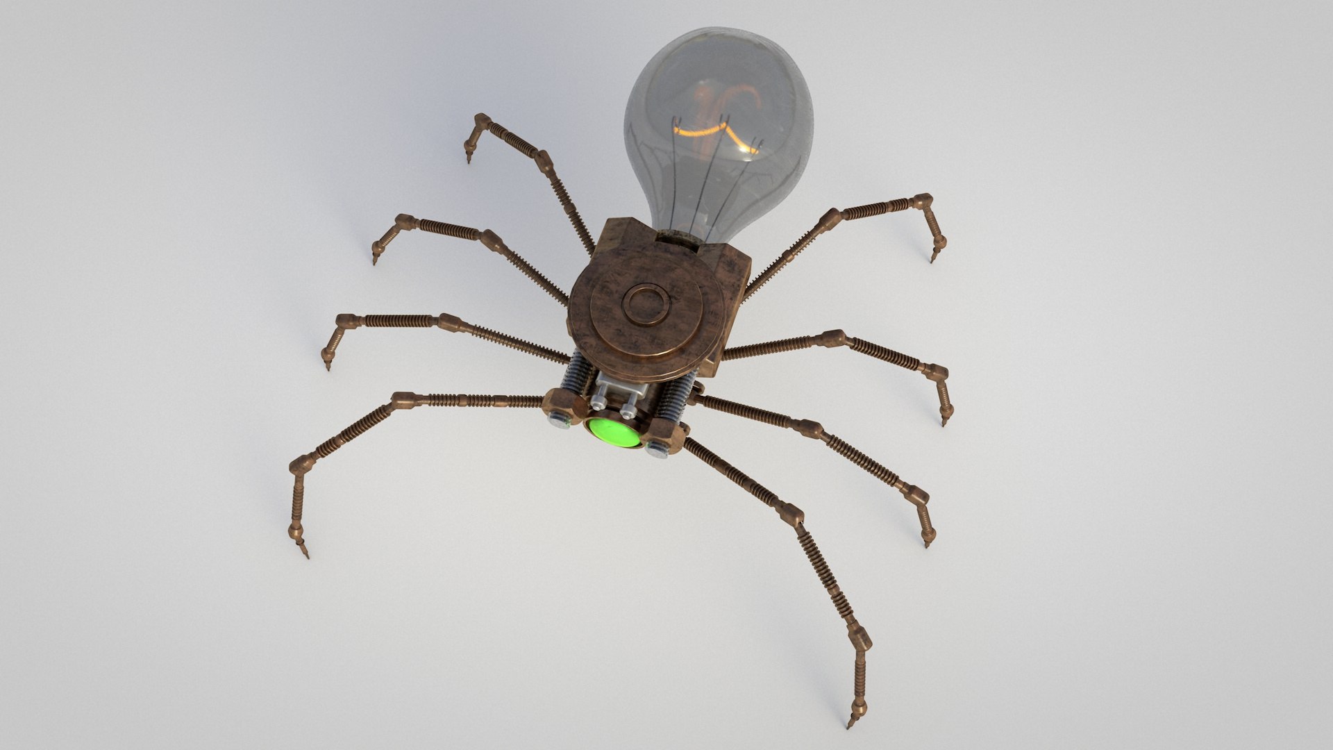Steampunk Spider Robot 3D - TurboSquid 1434625