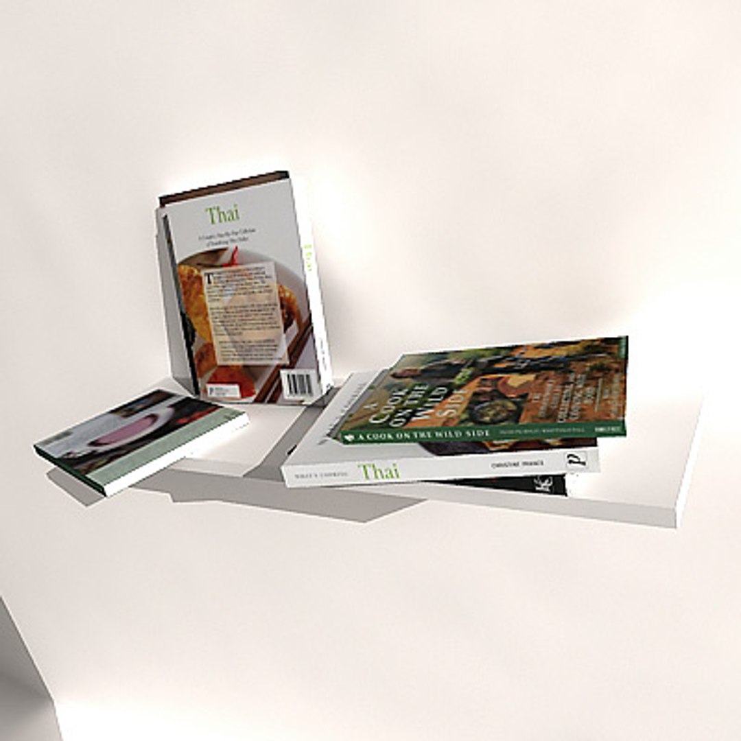 3d Cookery Book Model