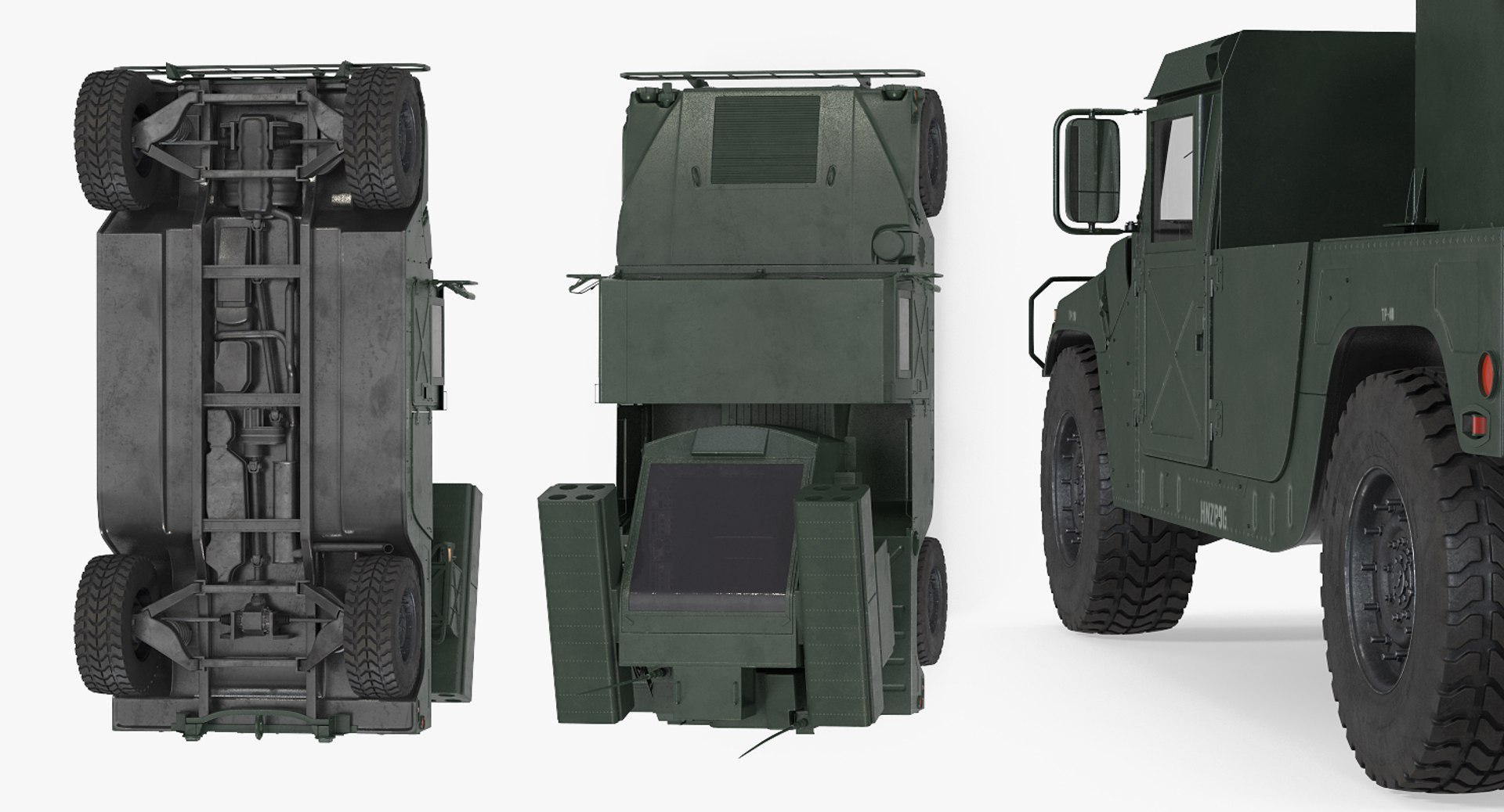 3d model hmmwv m998 equipped avenger