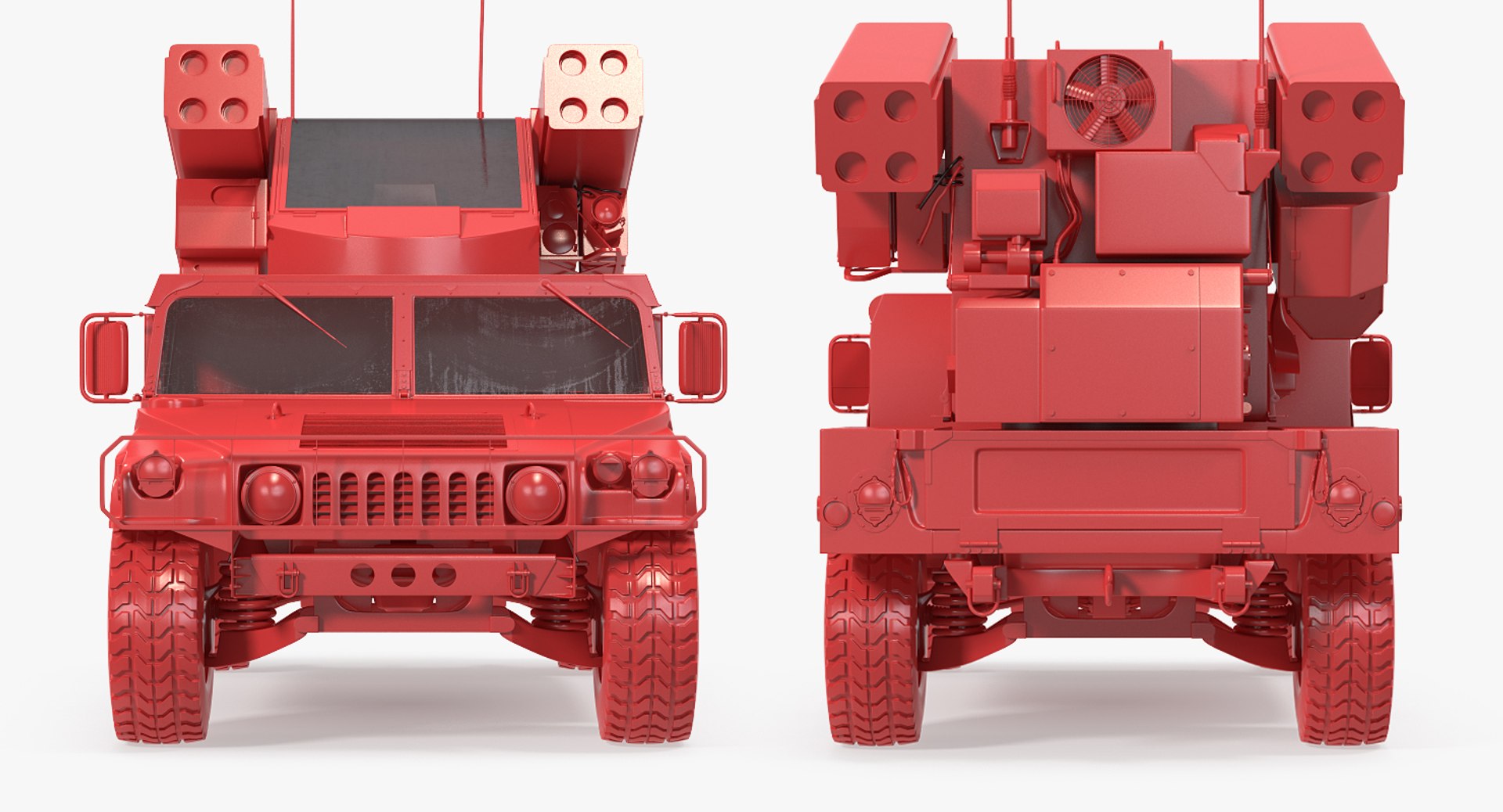 3d model hmmwv m998 equipped avenger