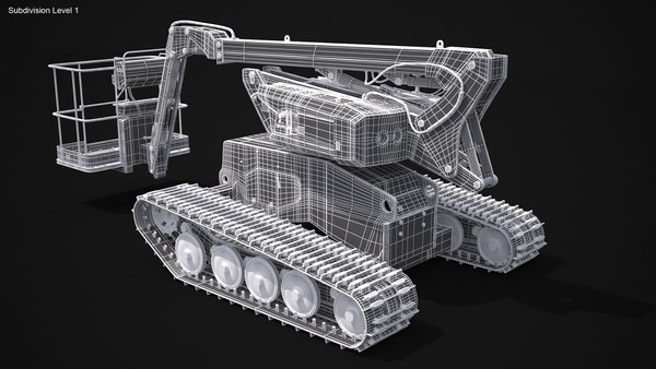 3D tracked aerial work platform - TurboSquid 1515144