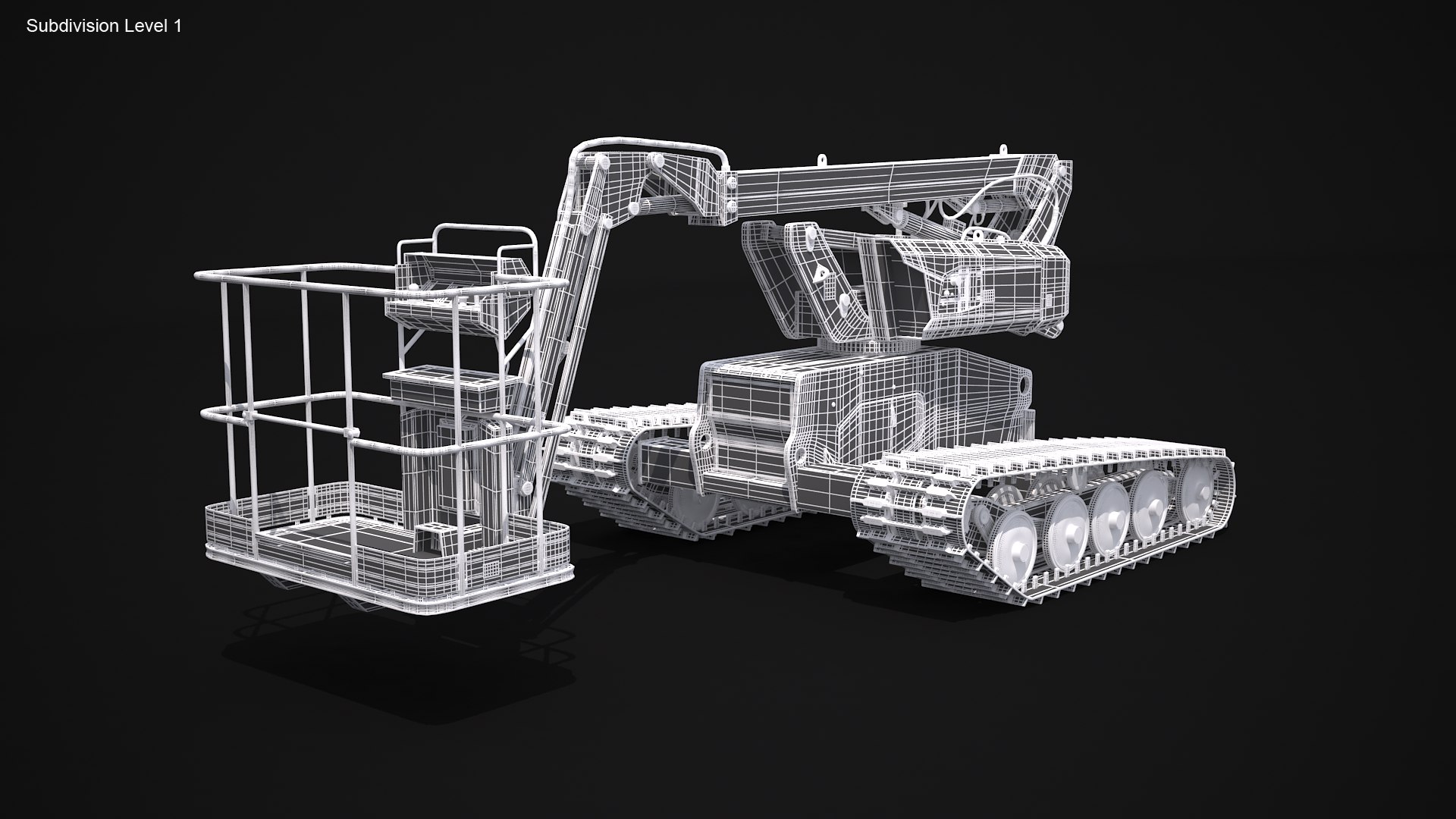 3D Tracked Aerial Work Platform - TurboSquid 1515144