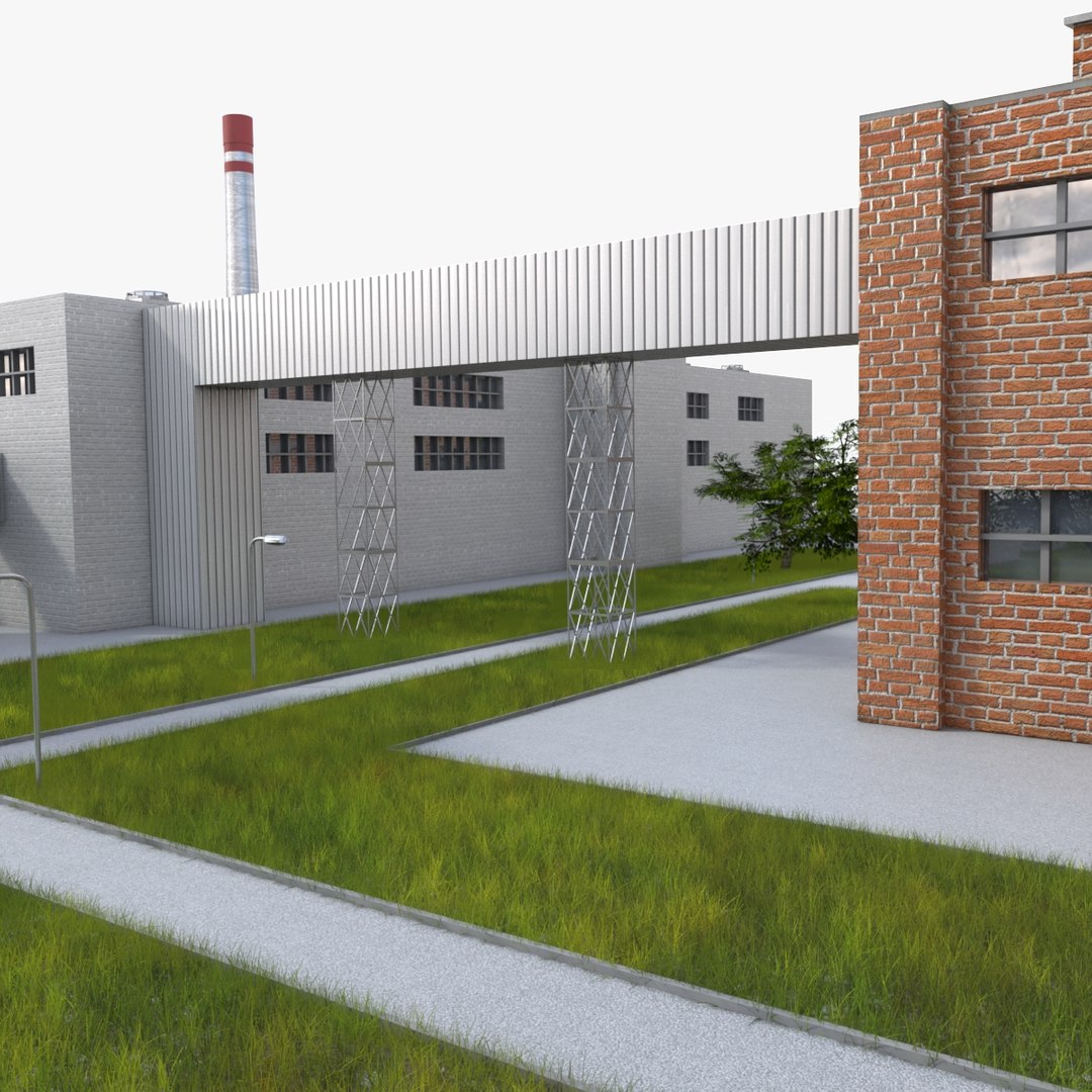 3D industrial factory model - TurboSquid 1243769