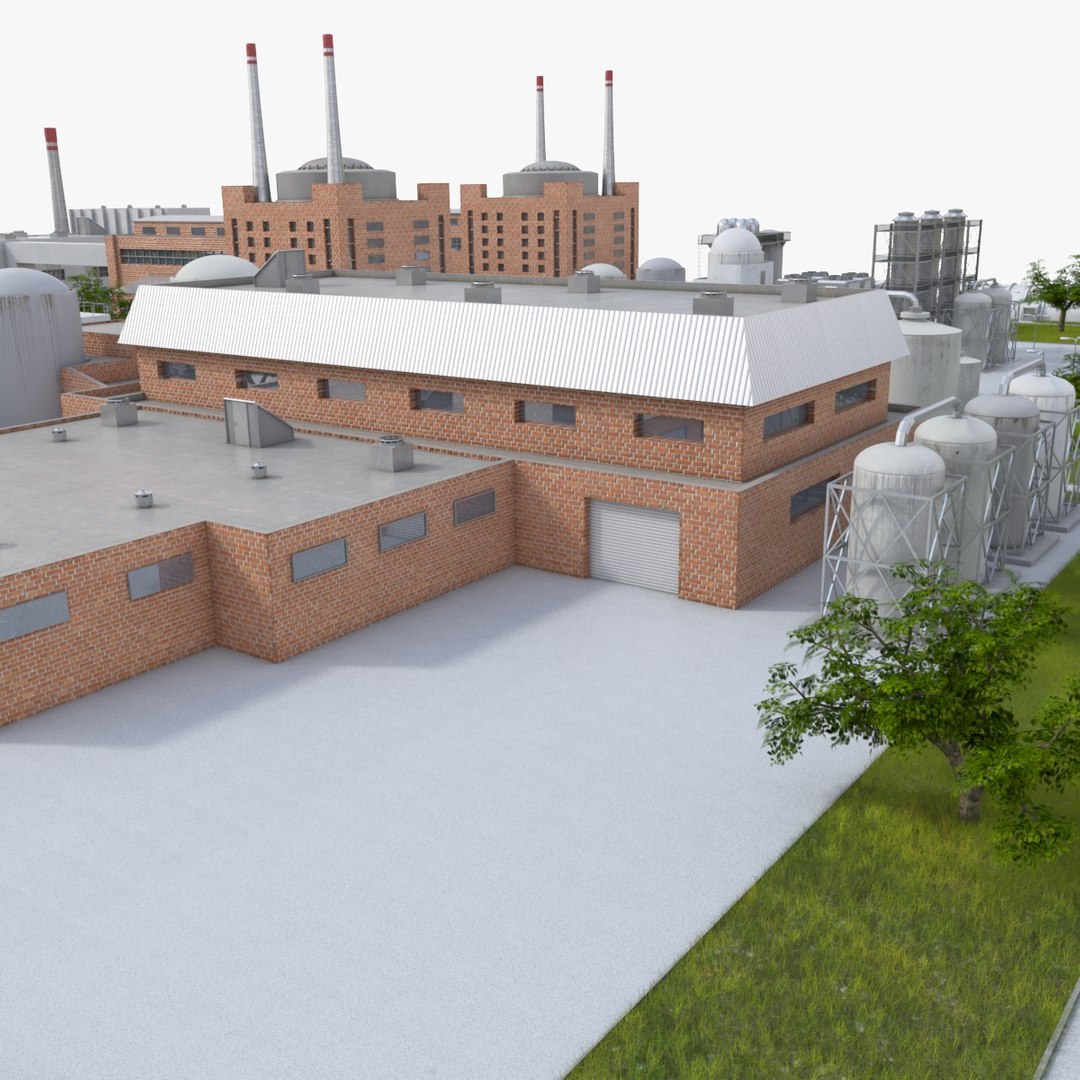 3D industrial factory model - TurboSquid 1243769