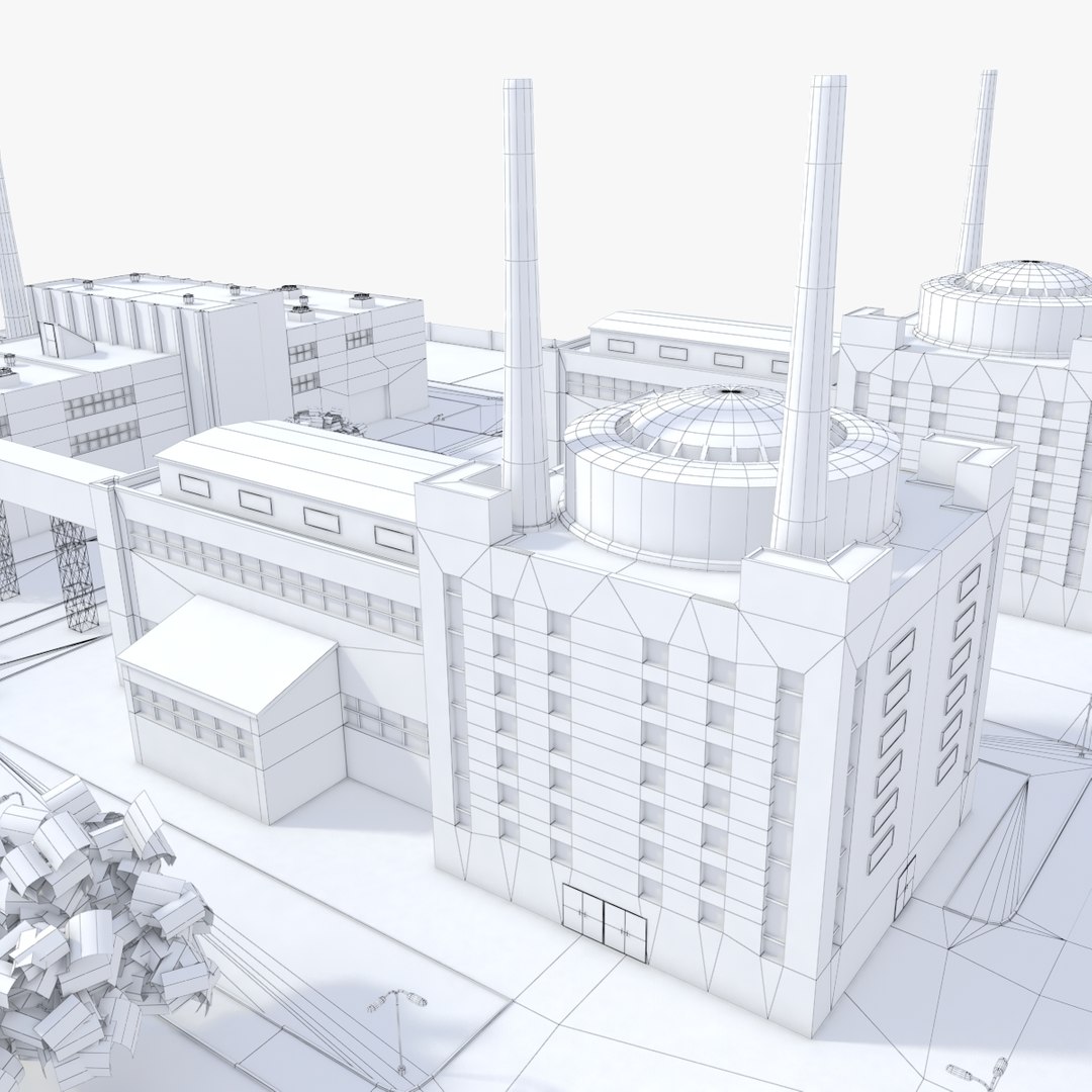 3D industrial factory model - TurboSquid 1243769