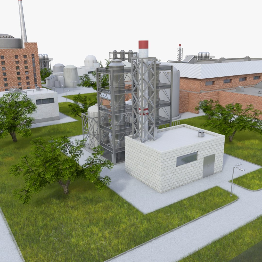 3D industrial factory model - TurboSquid 1243769
