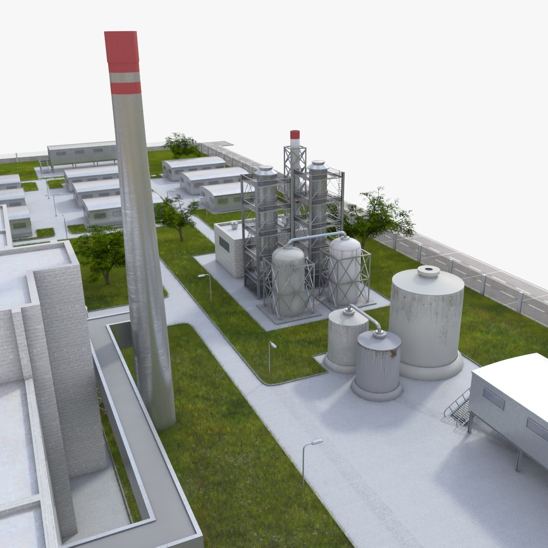 3D industrial factory model - TurboSquid 1243769