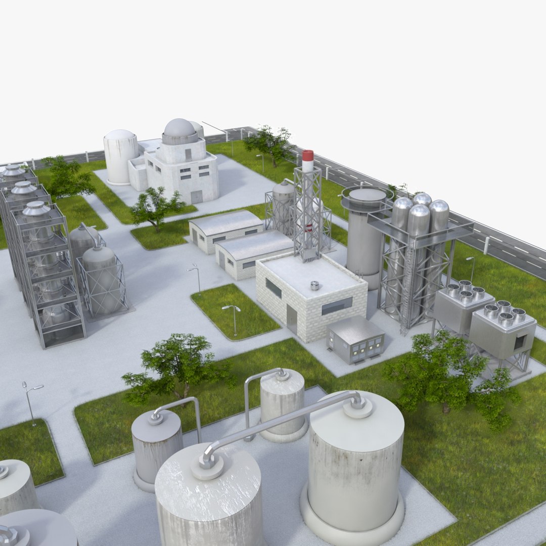 3D industrial factory model - TurboSquid 1243769